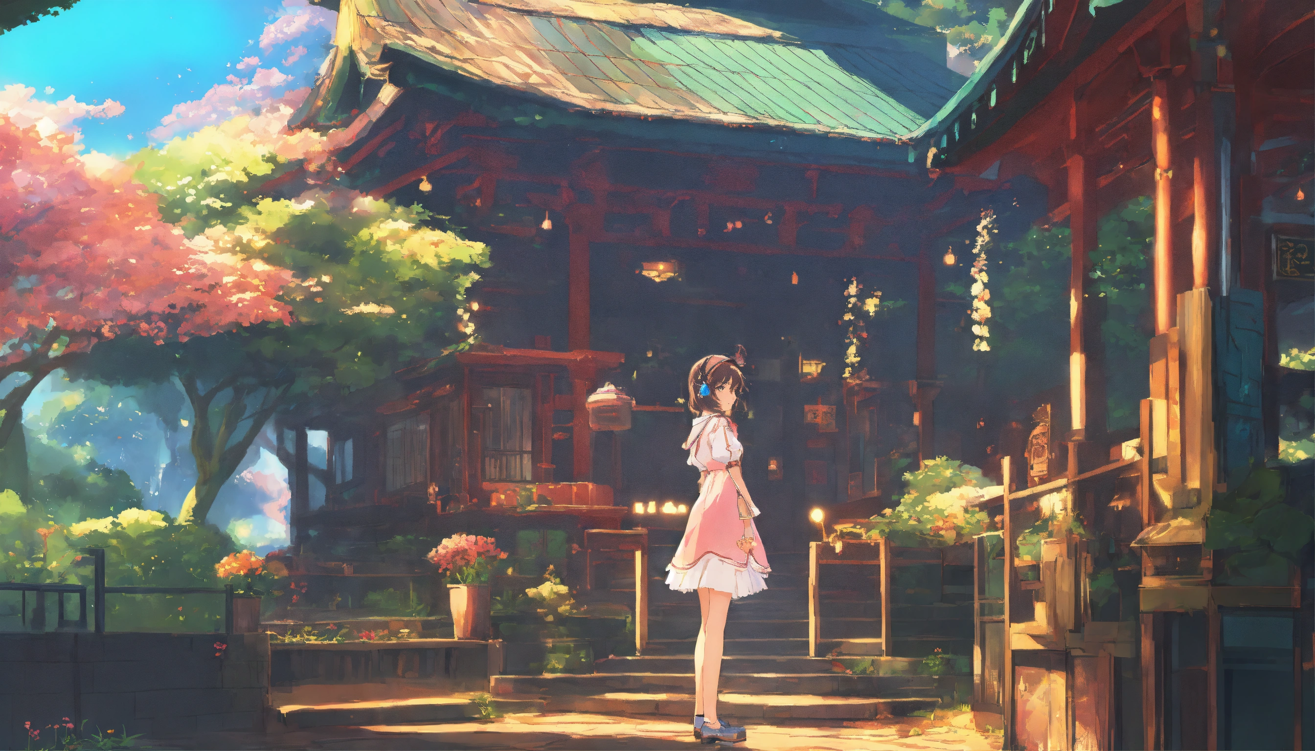 Lexica - Beautiful lo-fi anime scenery, digital art style, beautiful ...