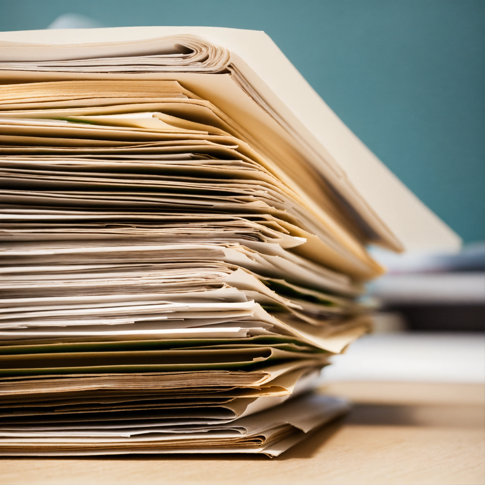 Lexica - A photo of a stack of legal documents. The documents are ...