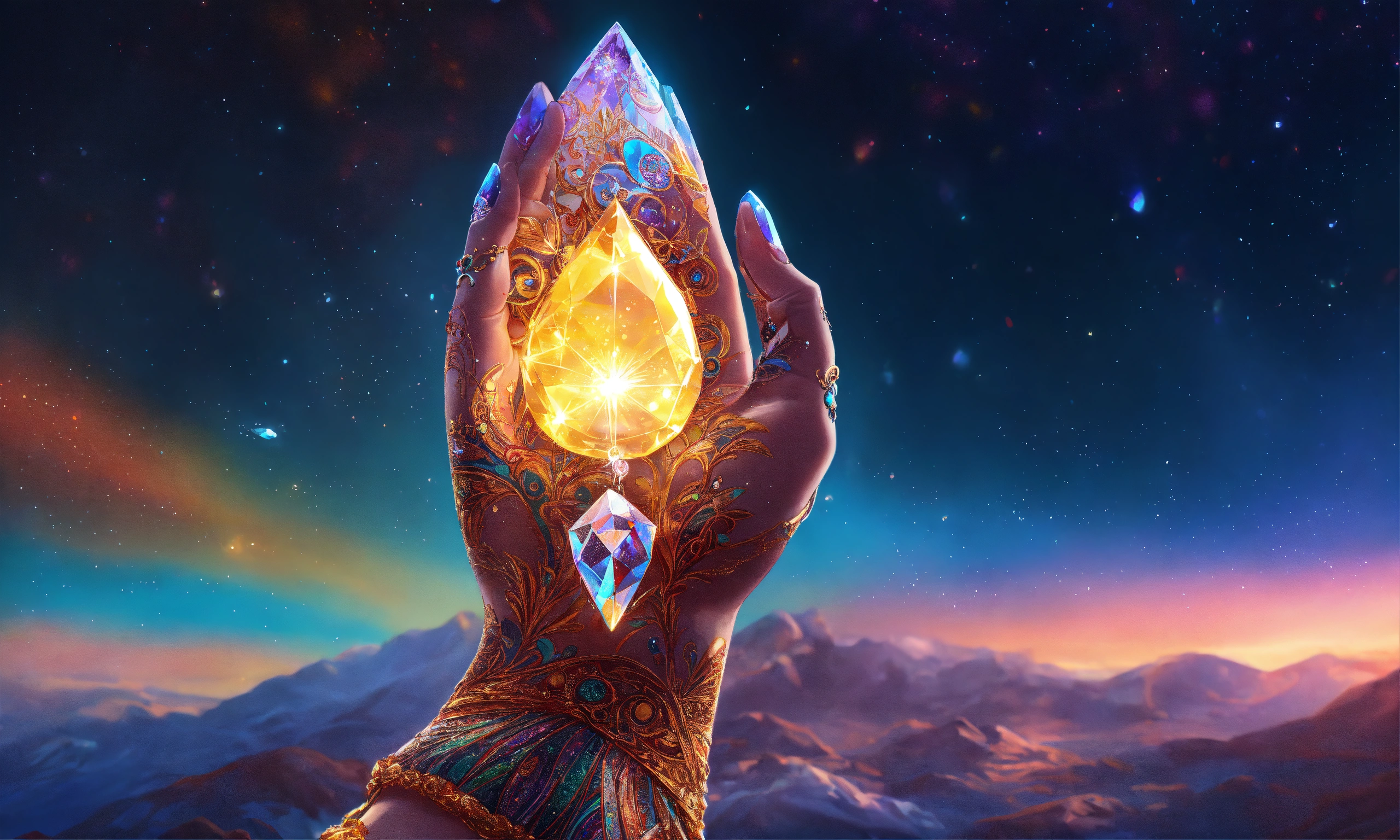 Lexica - An intricately detailed illustration of a hand, catching a ...