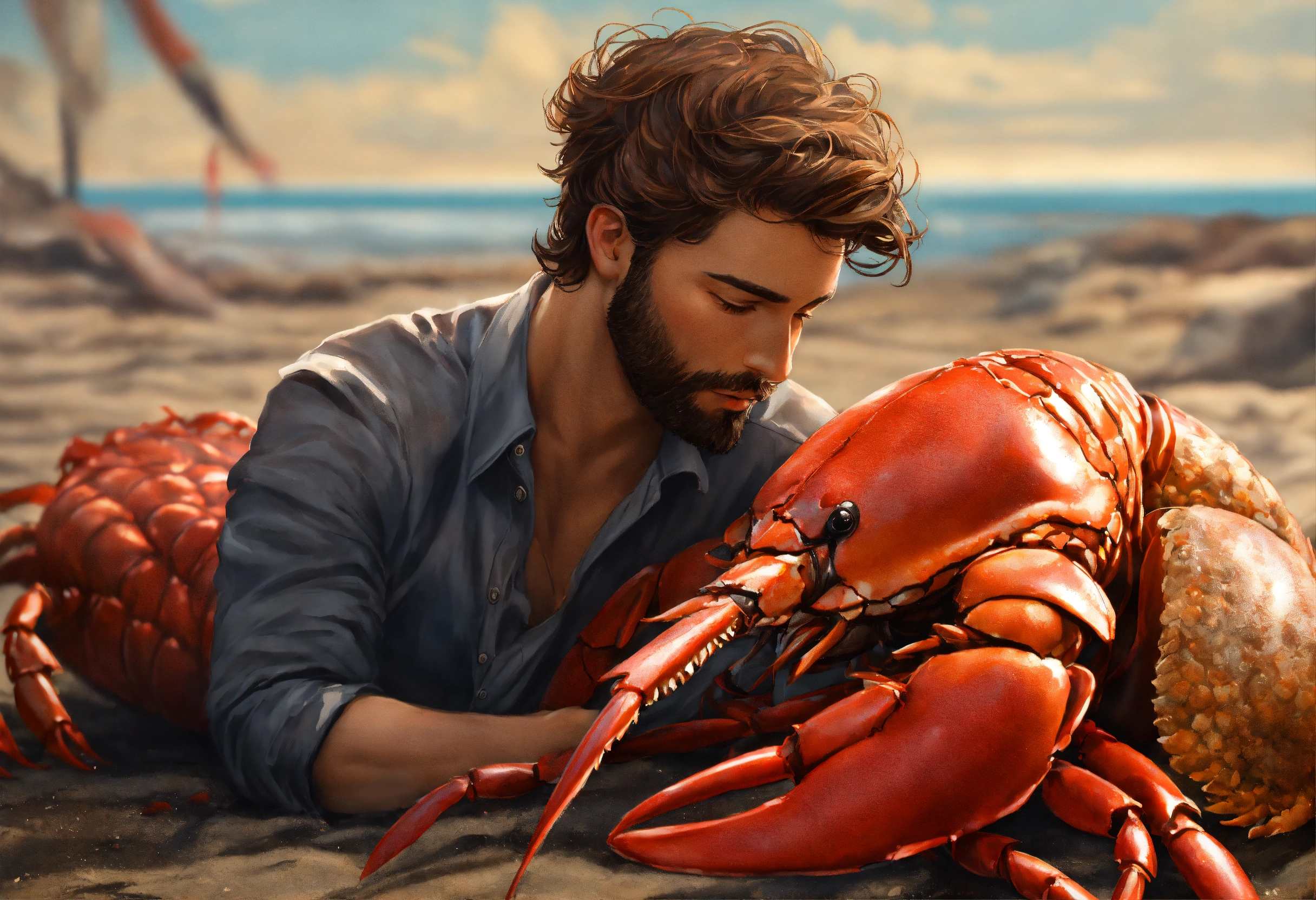 Lexica - Realistic, intricate details, fine details, young brown haired ...