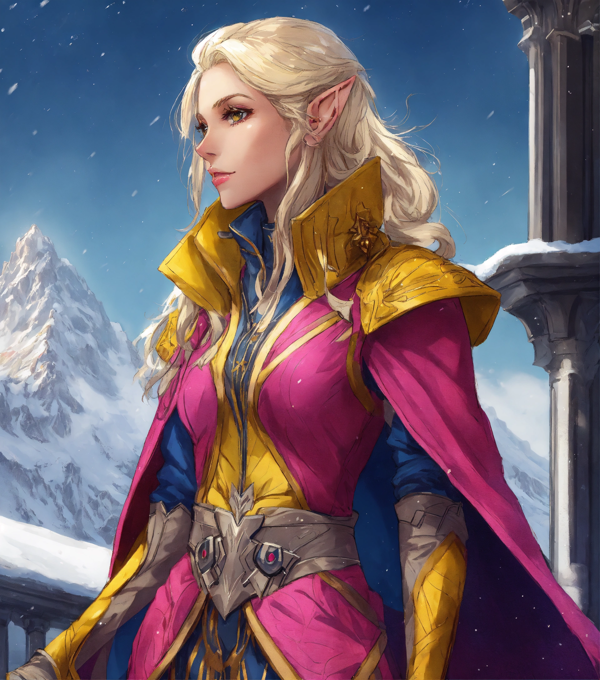 Lexica - Full body drawing of a sci fi high elf, royalty, futuristic ...