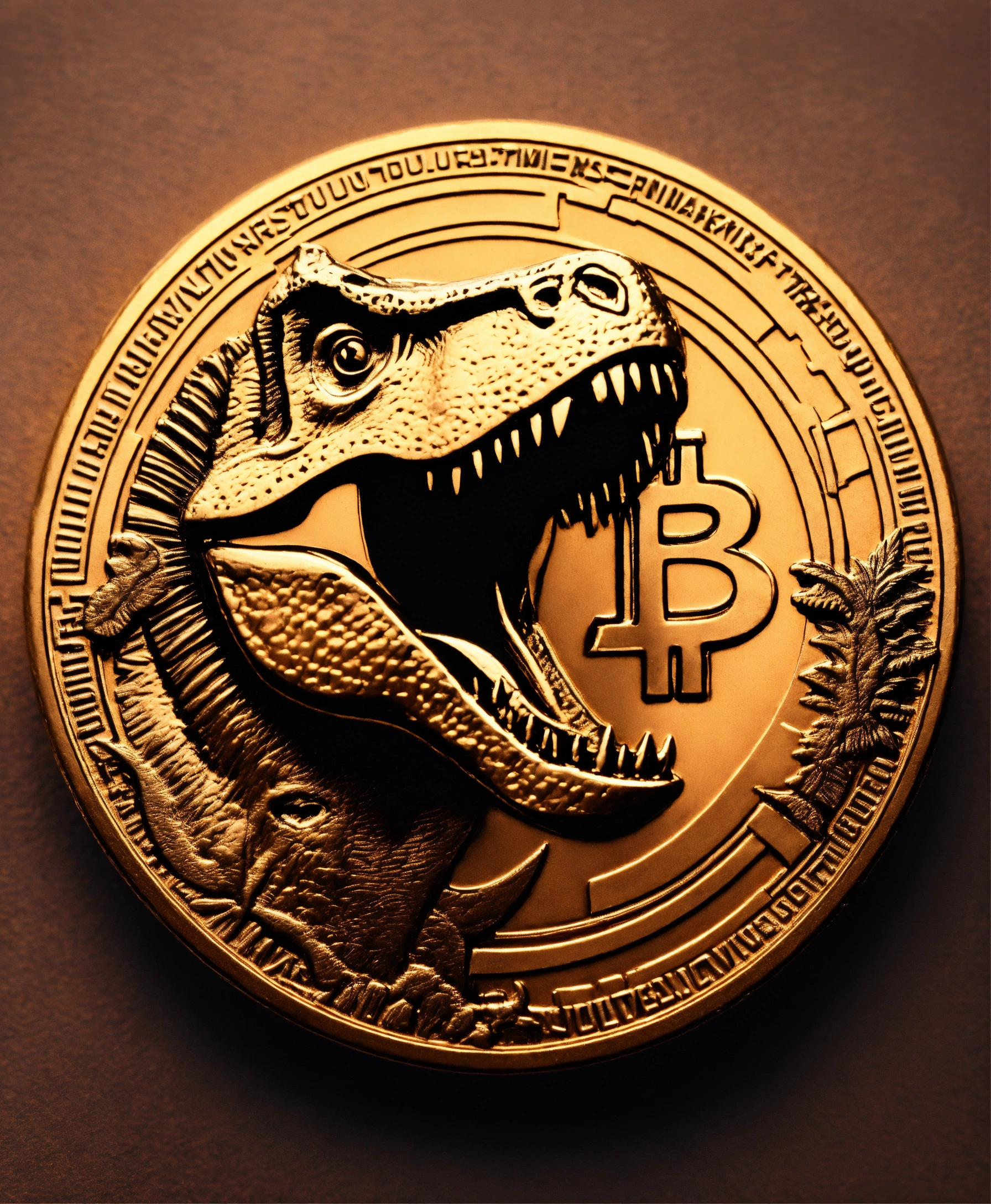 Lexica - A simple, bronze-colored image of a Bitcoin in the center of ...