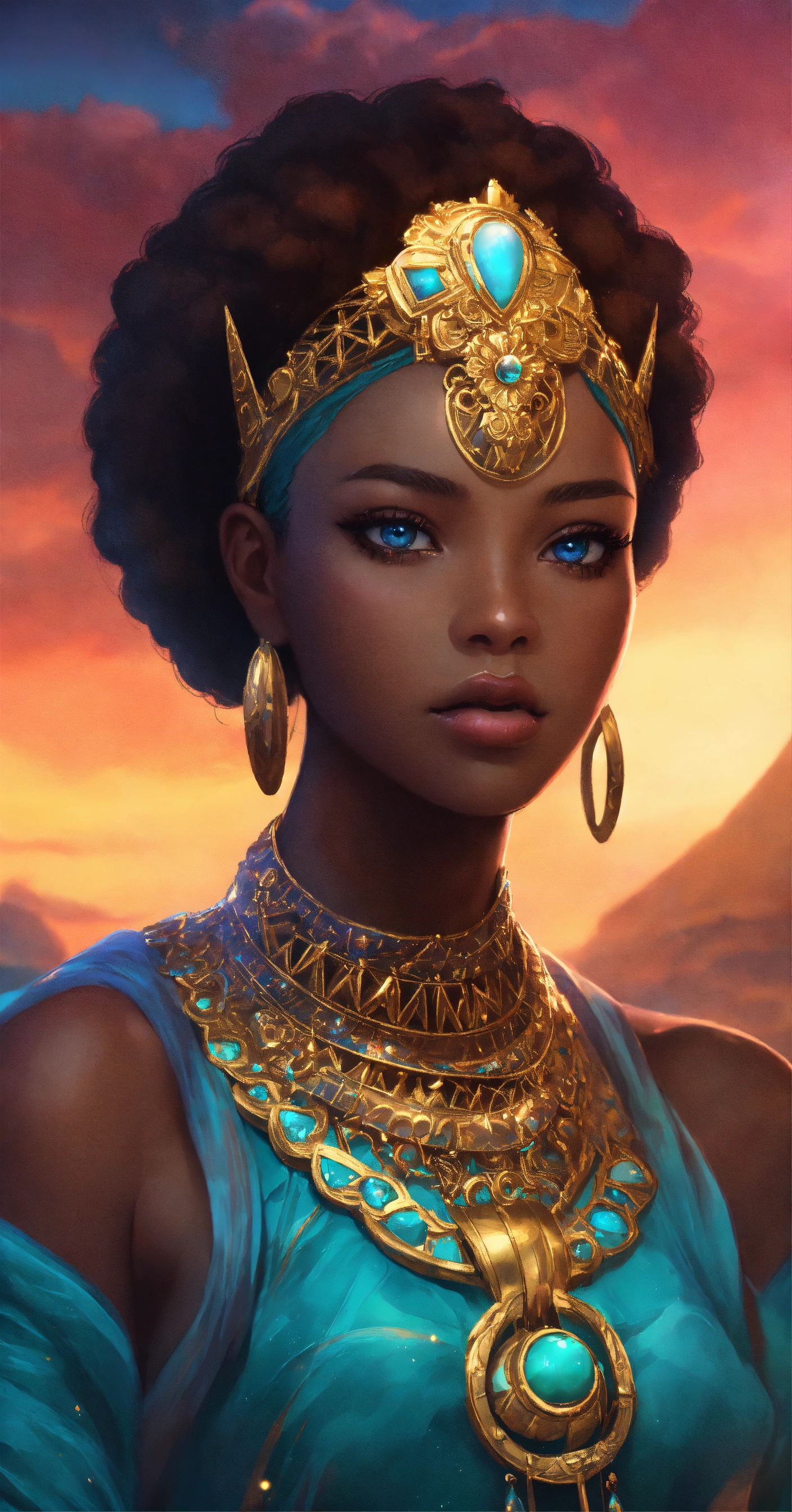 Lexica - Cute waifu, enigmatic African deity, afro-futurism ...