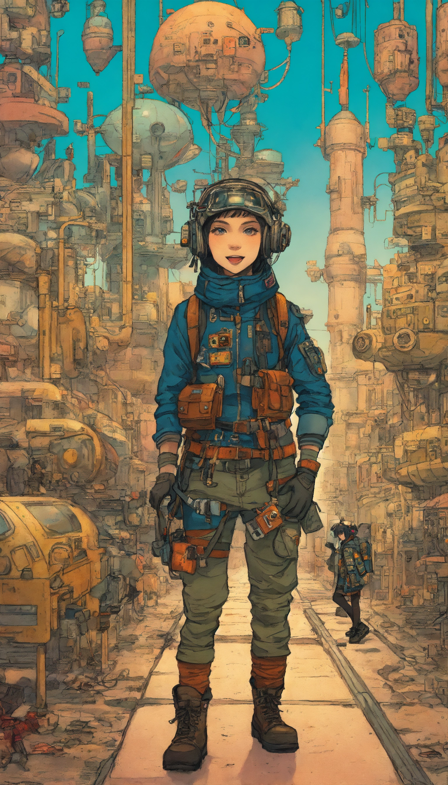 Lexica - Create a futuristic selfie of a young person in a happy ...