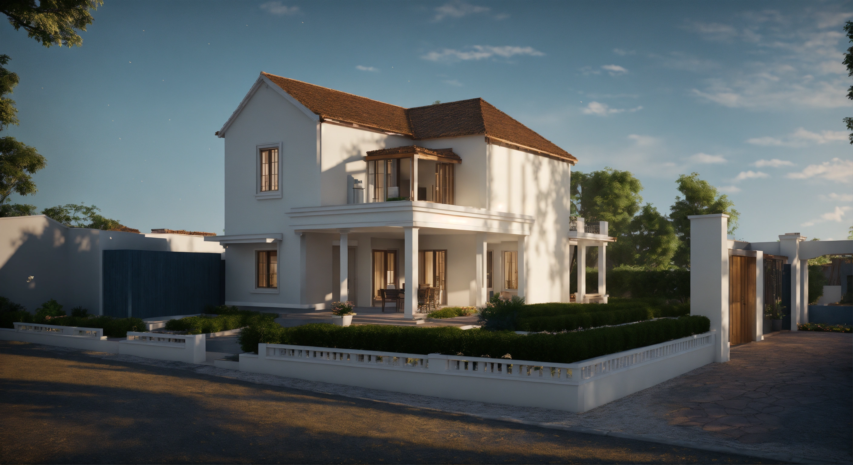 Lexica - Classic house exterior clean look, cinematic photos, ultra ...