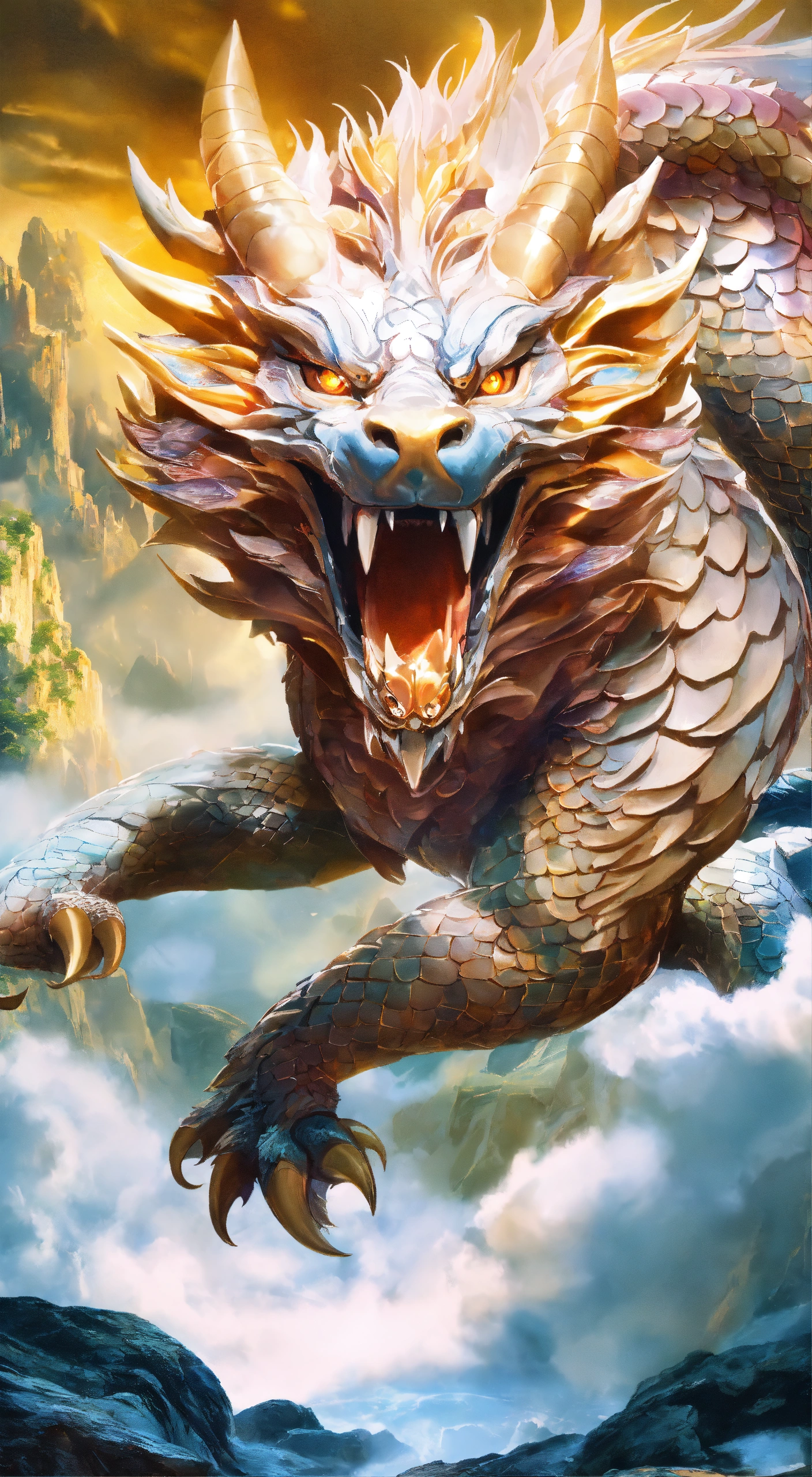Lexica - The mystical world of spiritual art creates a frontal face of ...