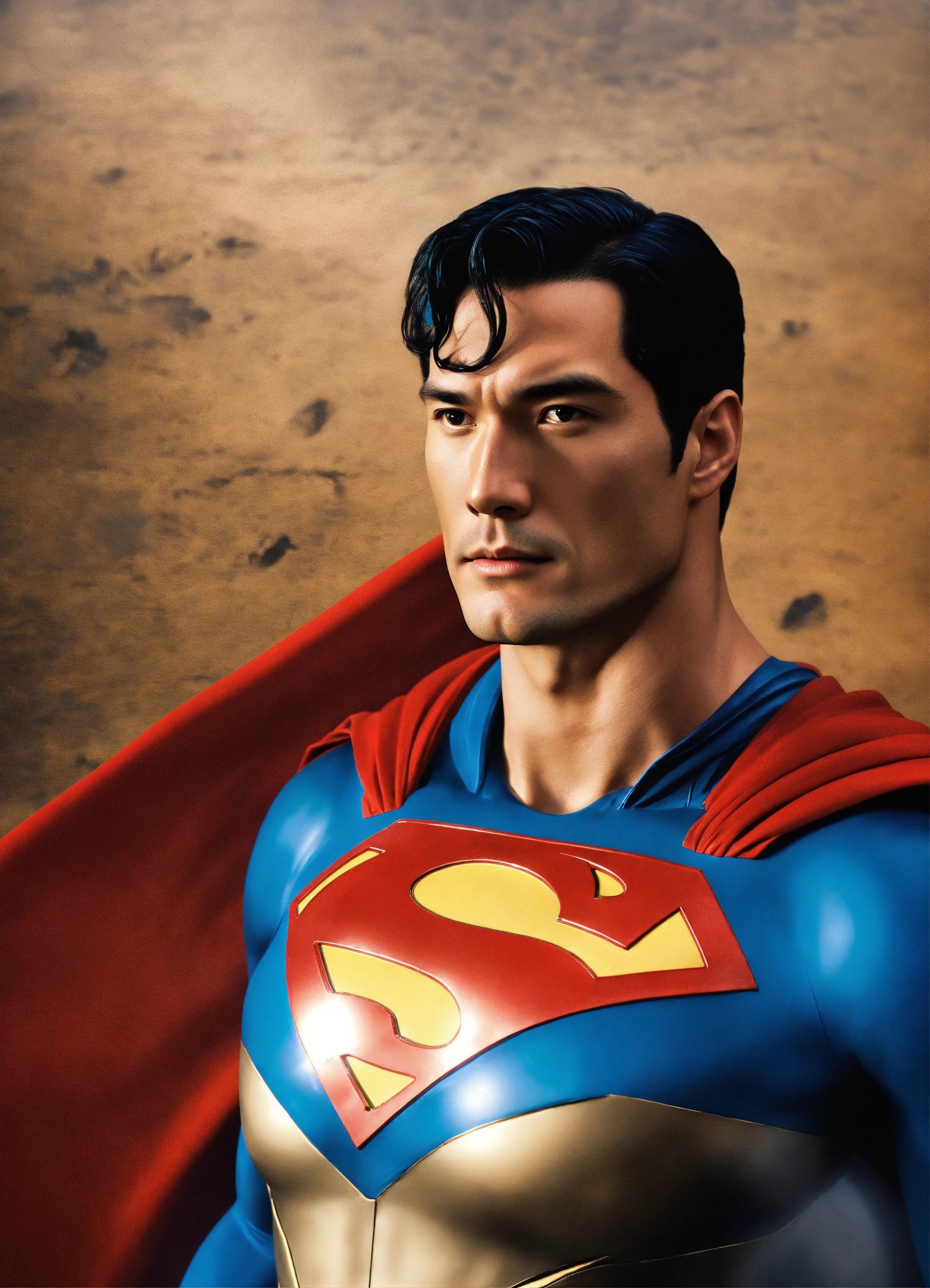 Lexica - Superman's body with Master Bing's face