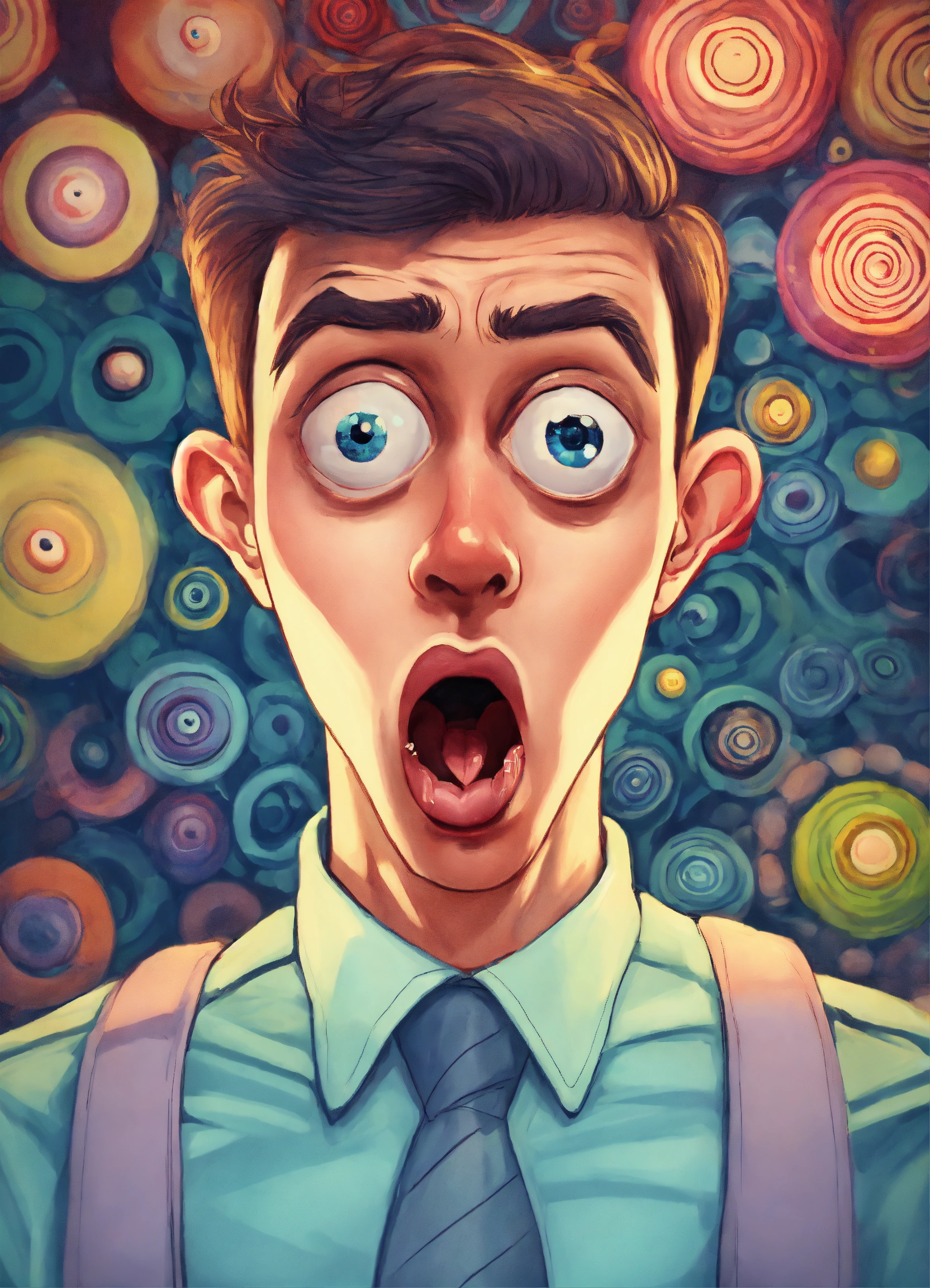 Lexica - Hypnotized man starring, brainwashed, mind controlled, with ...