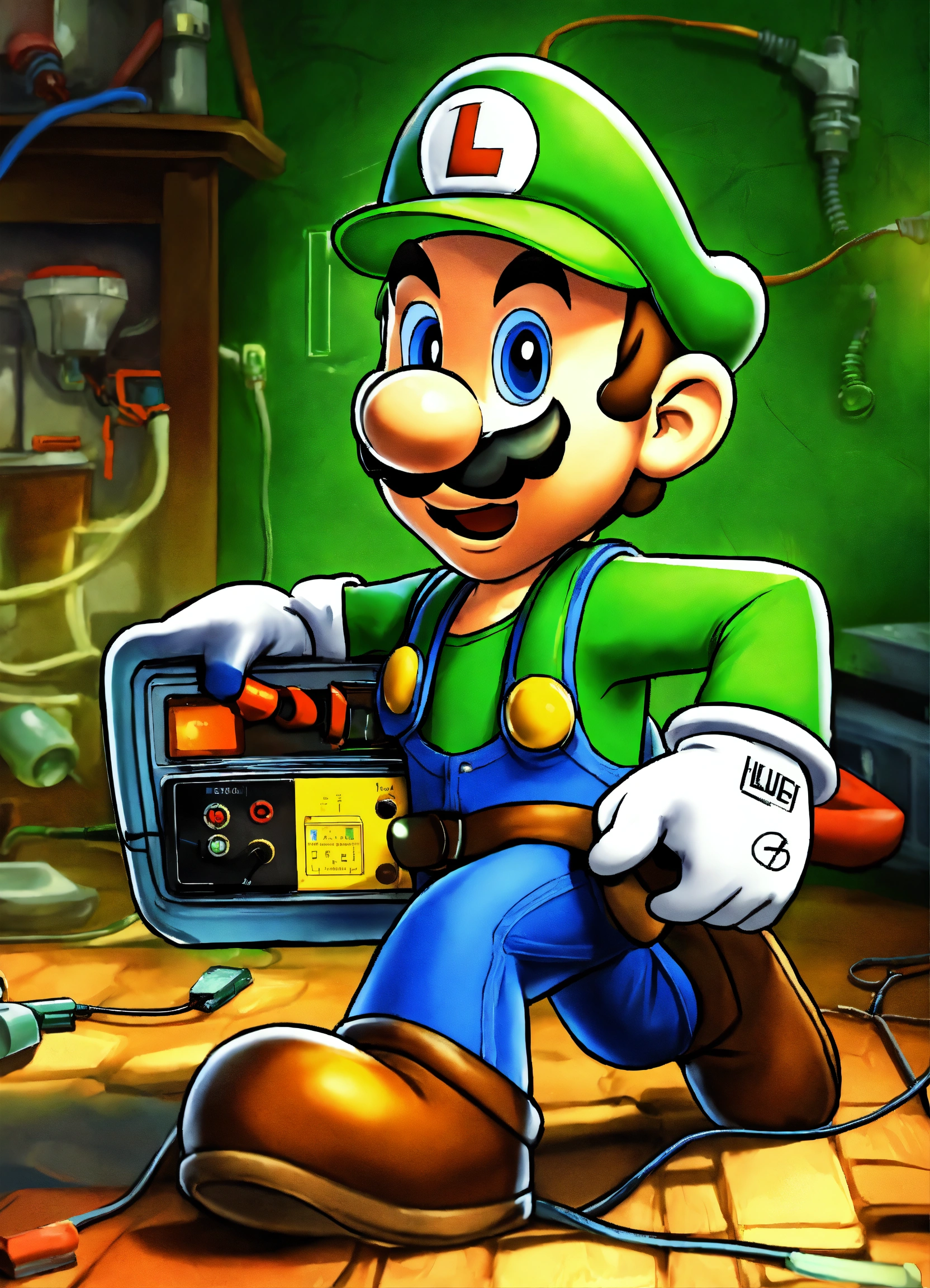 Lexica - Imagine a world where Luigi, the iconic video game character ...