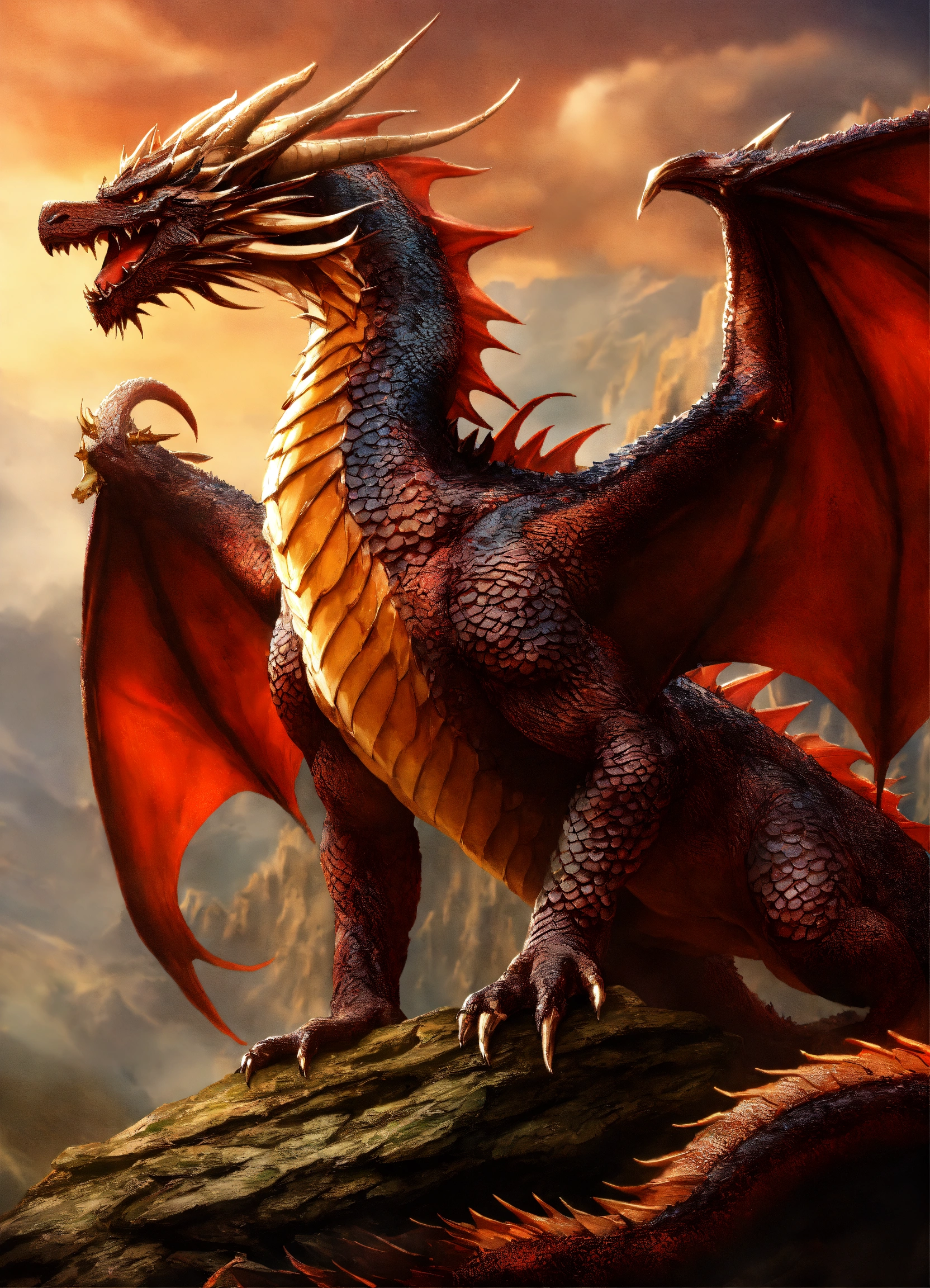 Lexica - Big powerful beautiful dragon