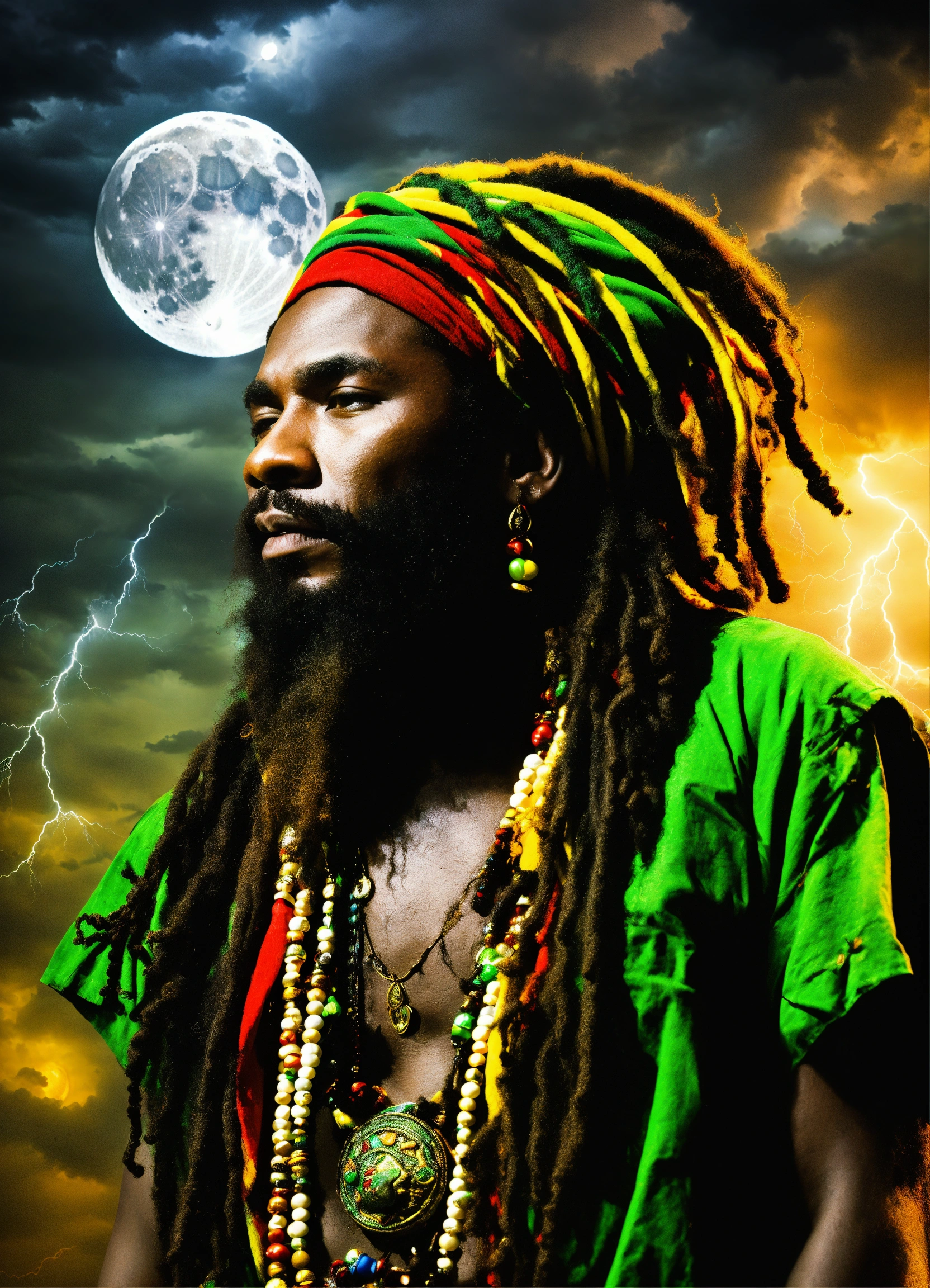 Lexica - Rasta man god and blun moon, thunderstorm, hd