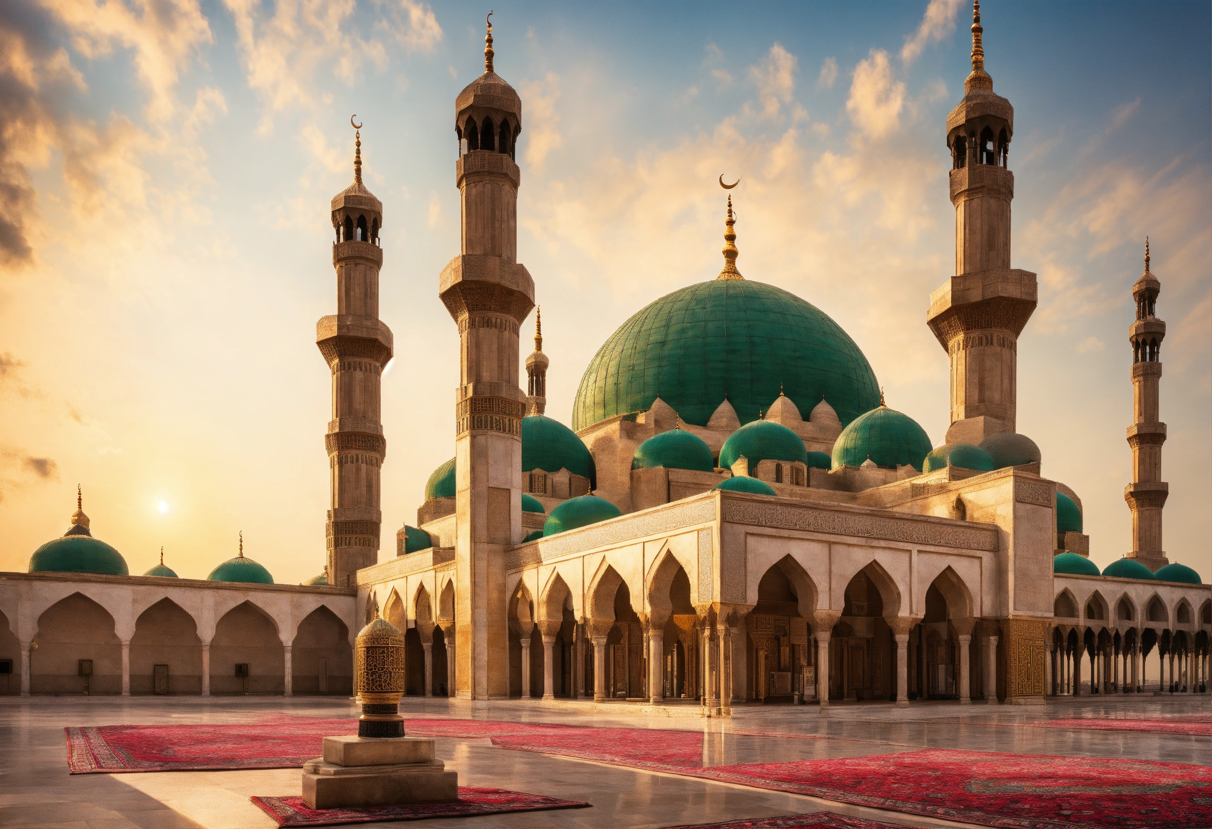 Lexica - Explore the luxury style Islamic Mosque outside views images set