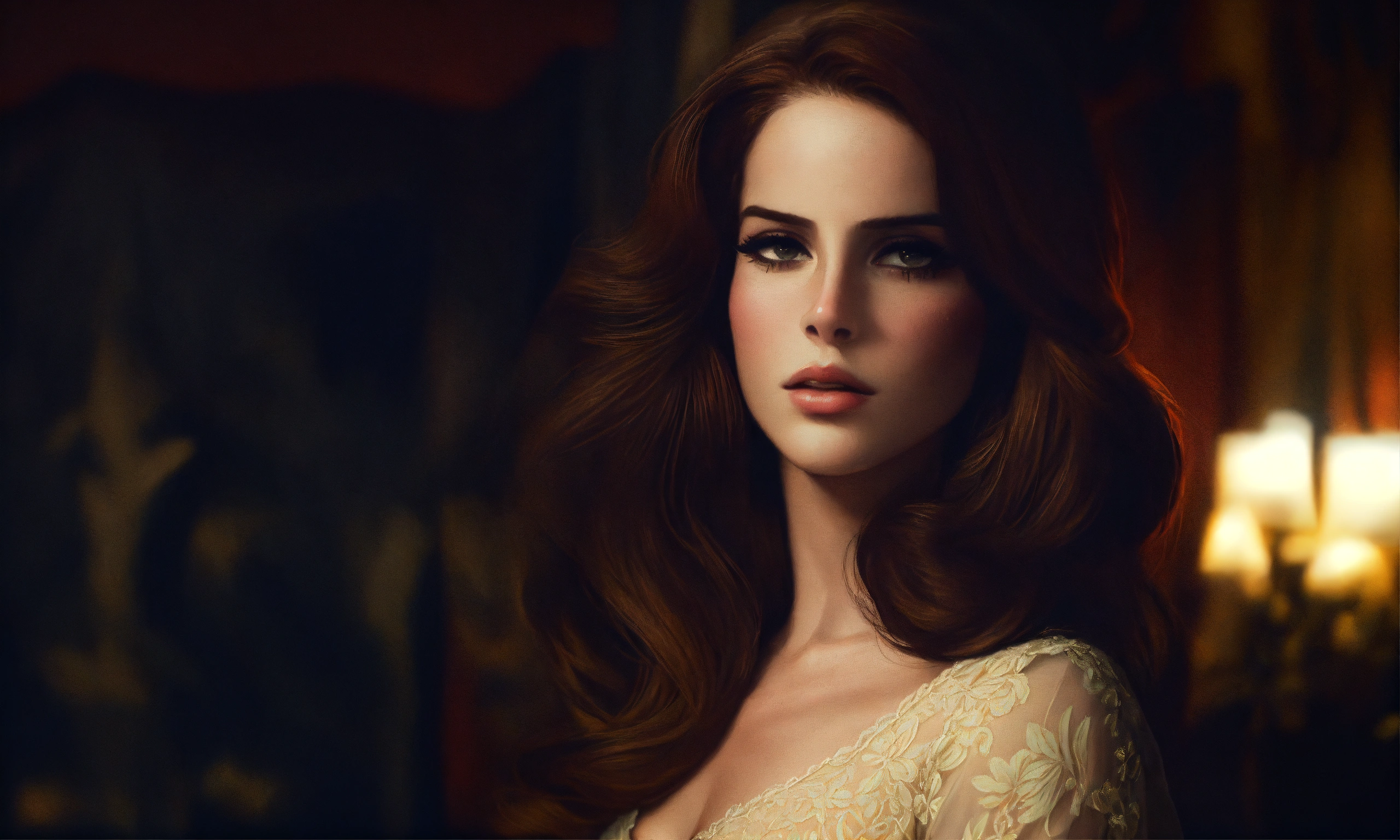 Lexica - Epic beautiful shot of a ultra beautiful Lana del Rey on one ...
