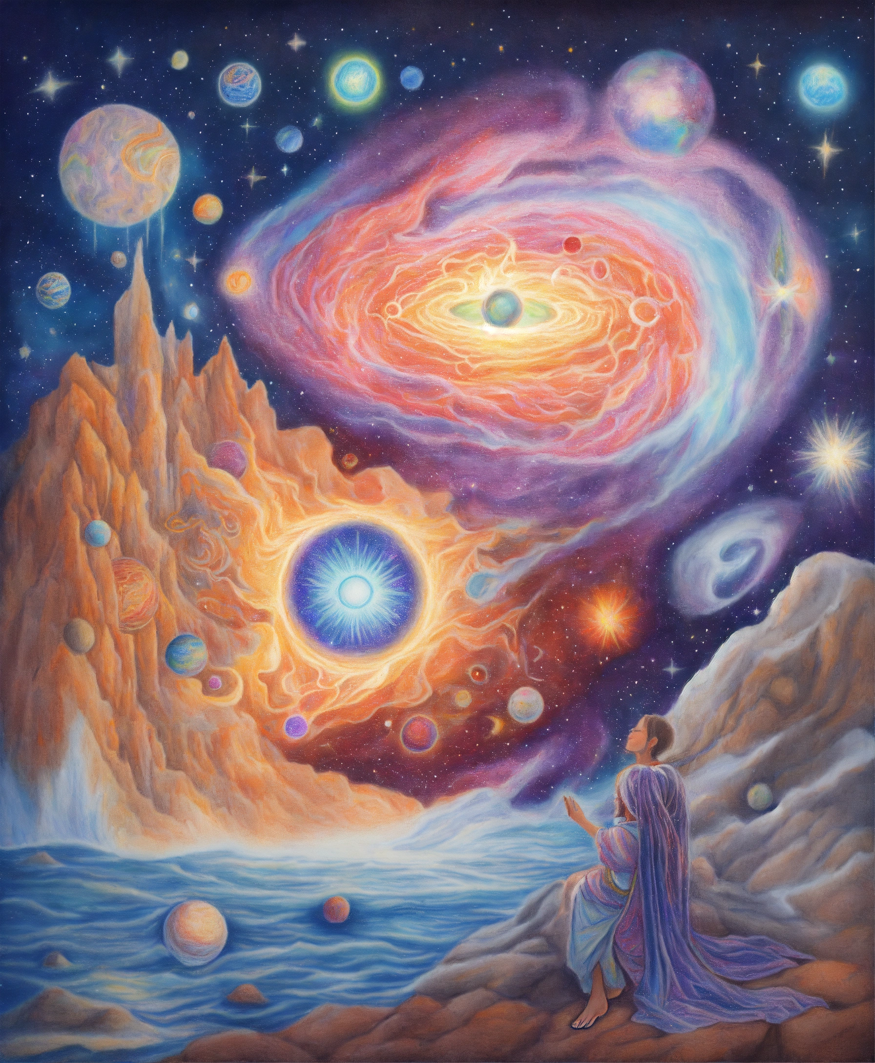 Lexica - Colored pencil drawing of spiritual cleansing treatment ...