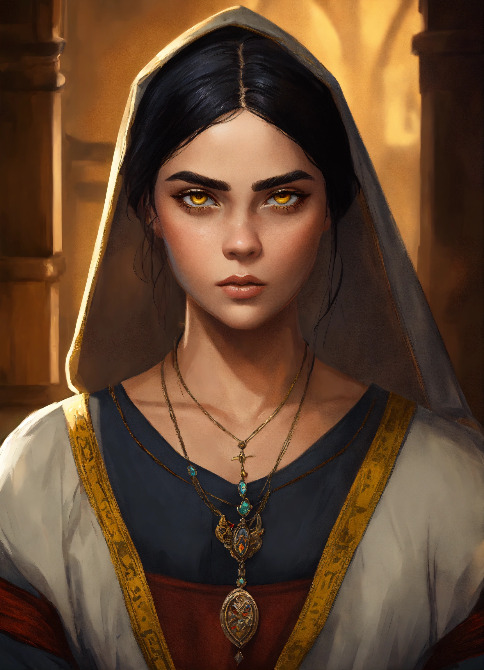 Lexica - Portrait of cara delevigne, medieval peasant woman, medieval ...