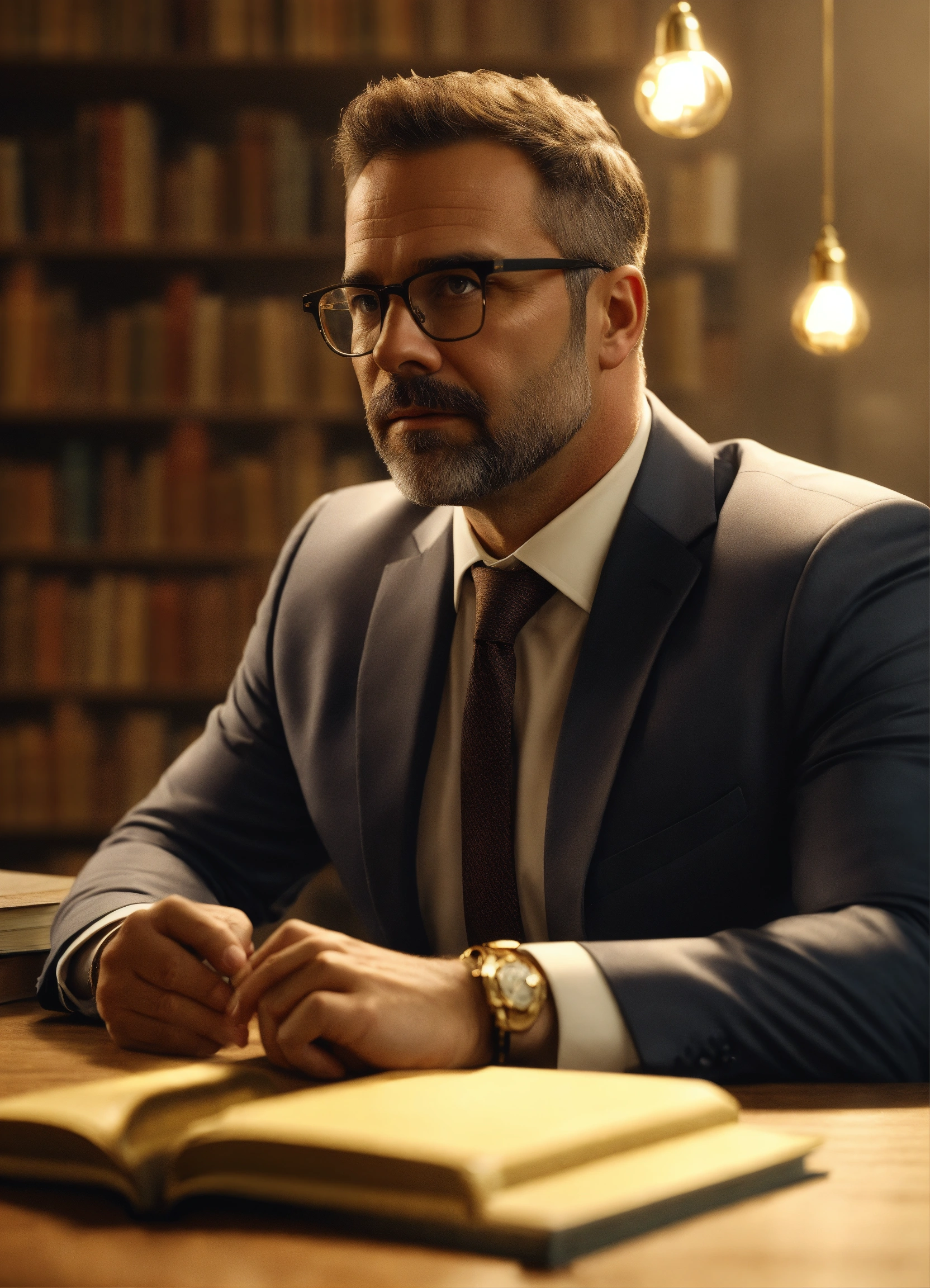 Lexica - A handsome 45-year-old businessman with a reassuring look ...