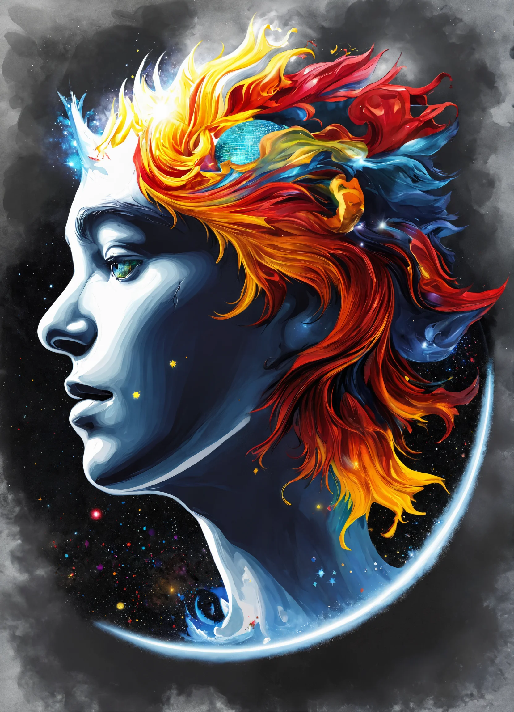 Lexica - S sticker, artwork of t-shirt Neo-traditional of majestic ...