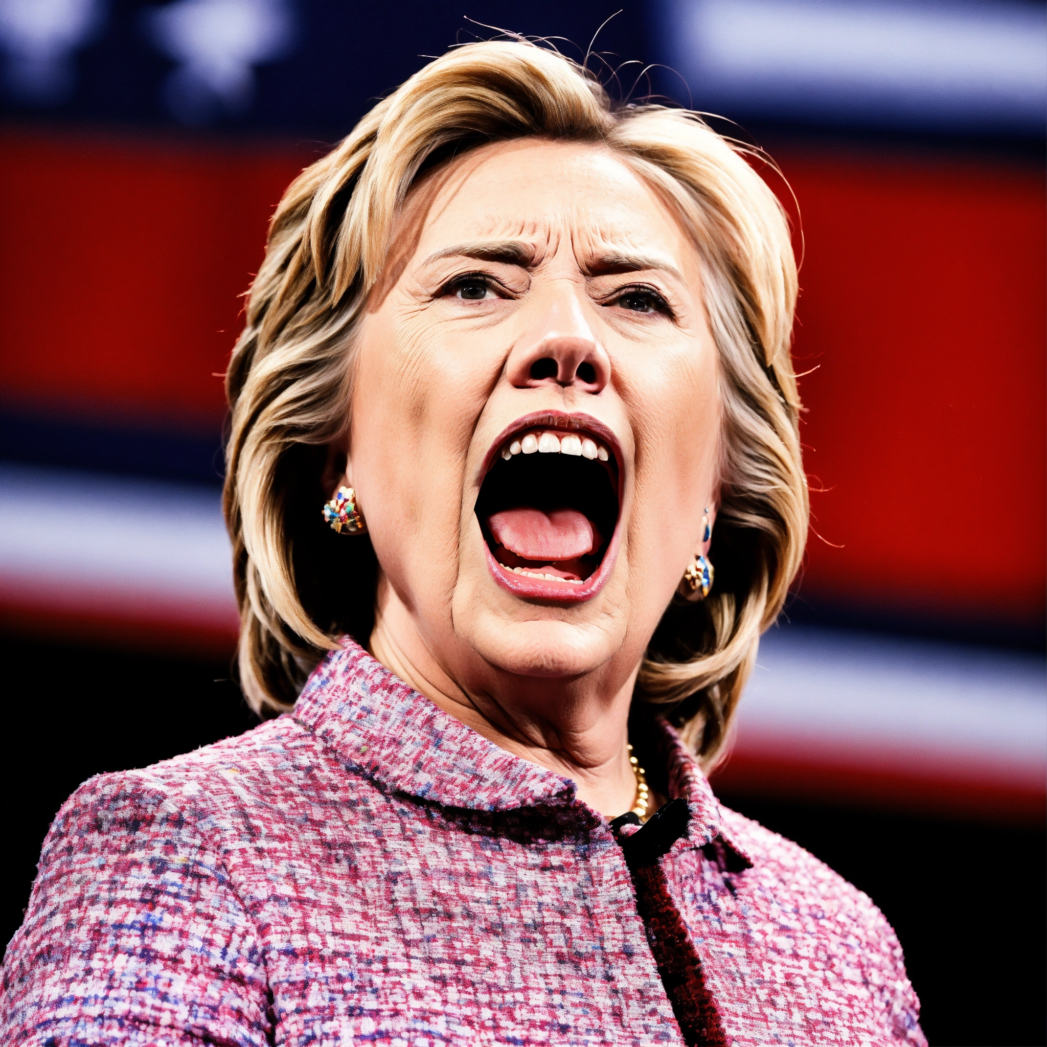 Lexica - Hillary clinton mad angry yelling