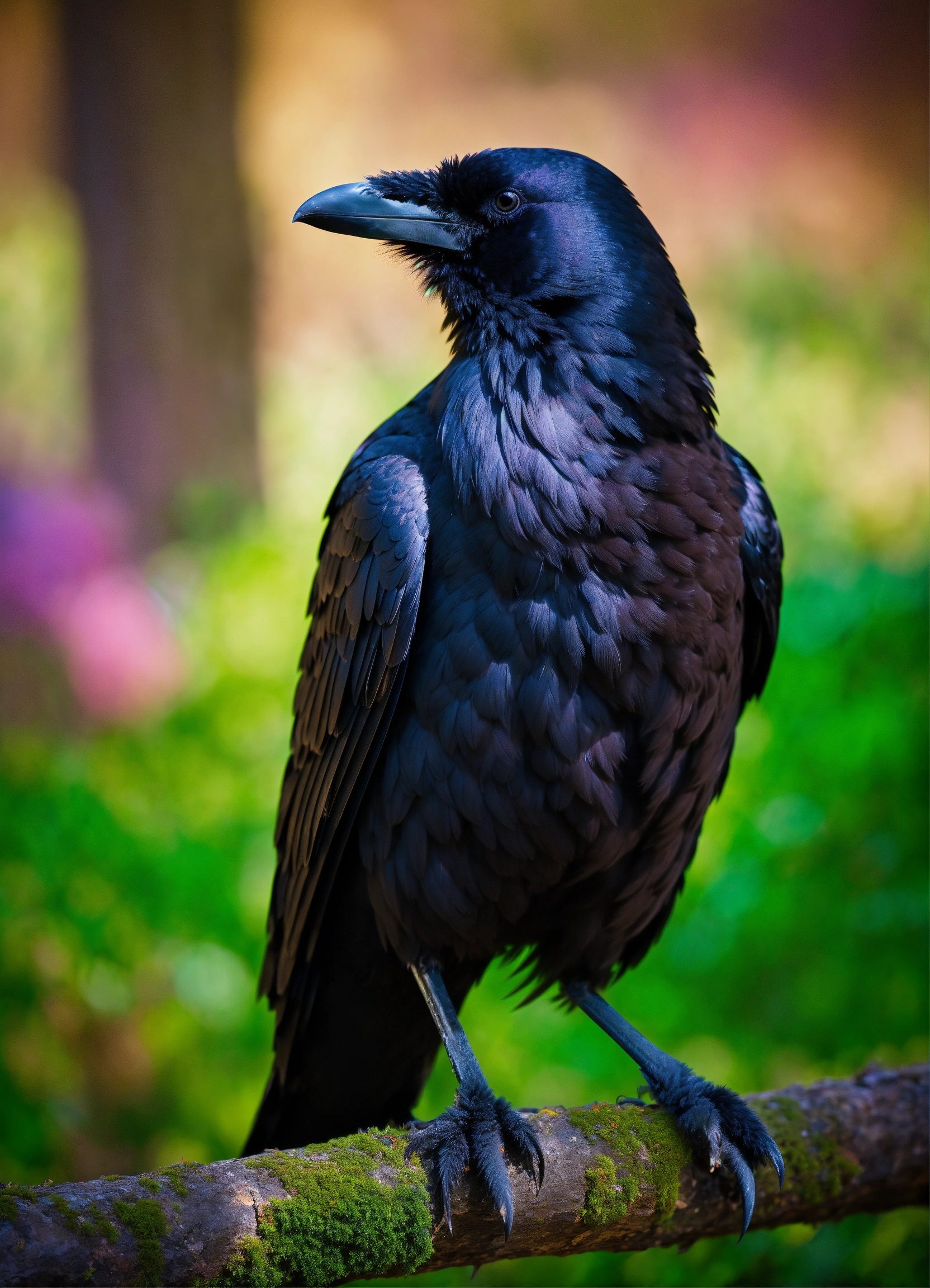 Lexica - "Gothic raven" with grass in a strikingly vivid manner, a ...