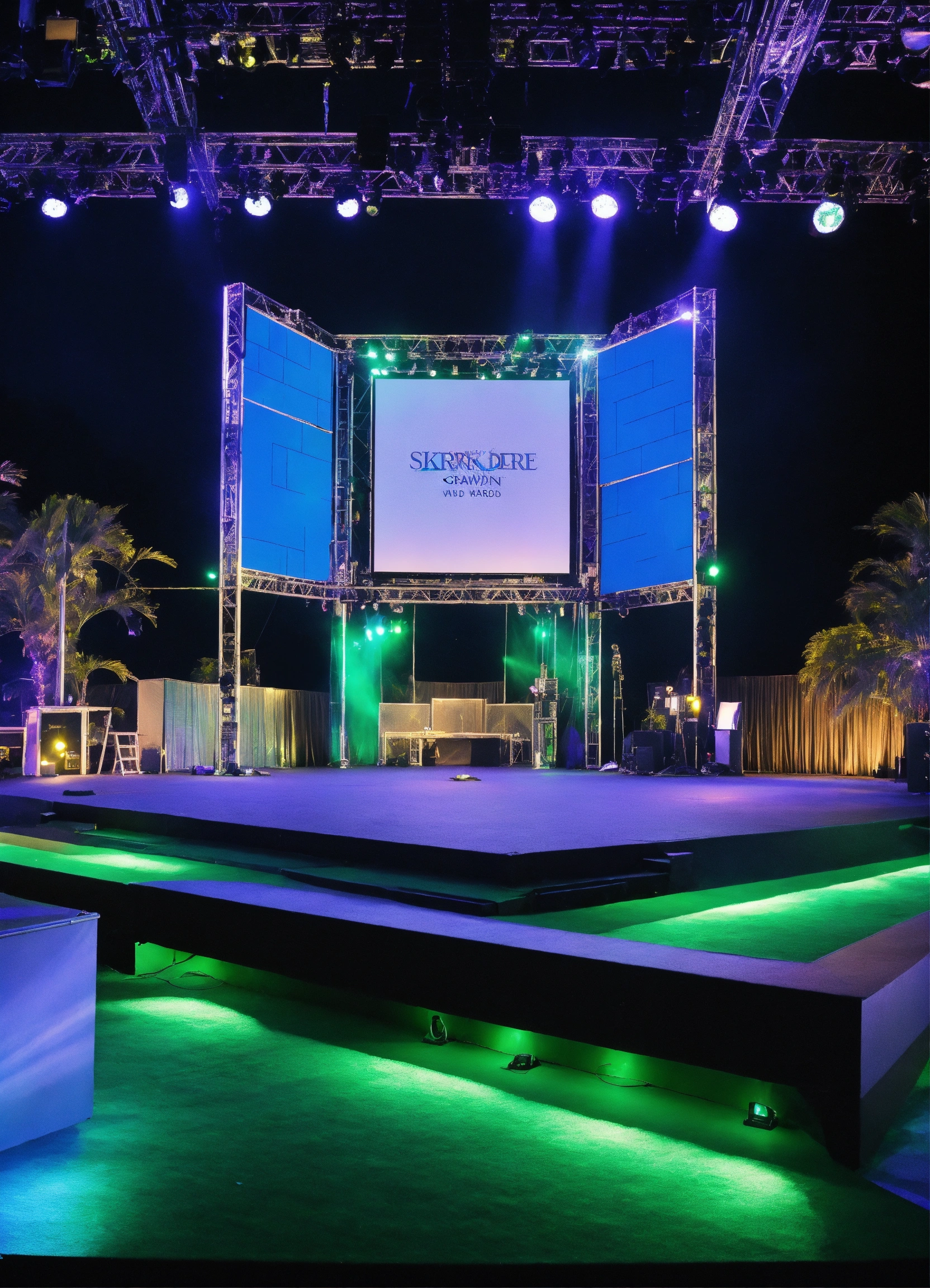 Lexica - Design a medium size outdoor stage for an awards ceremony ...