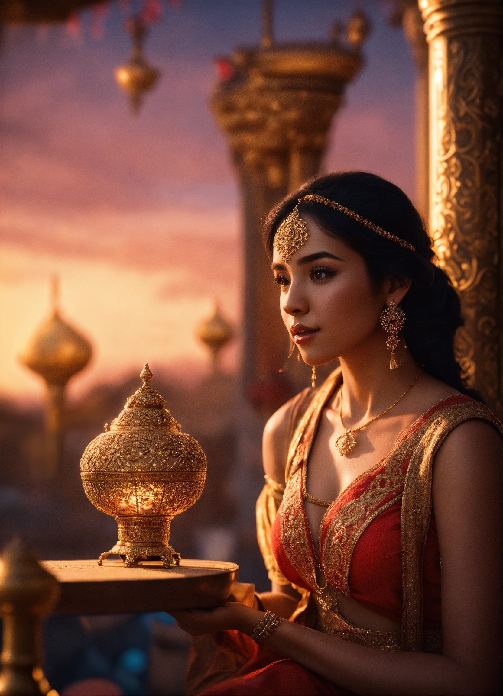 Lexica - Jasmine and Aladdin, portrait, best quality, full body ...
