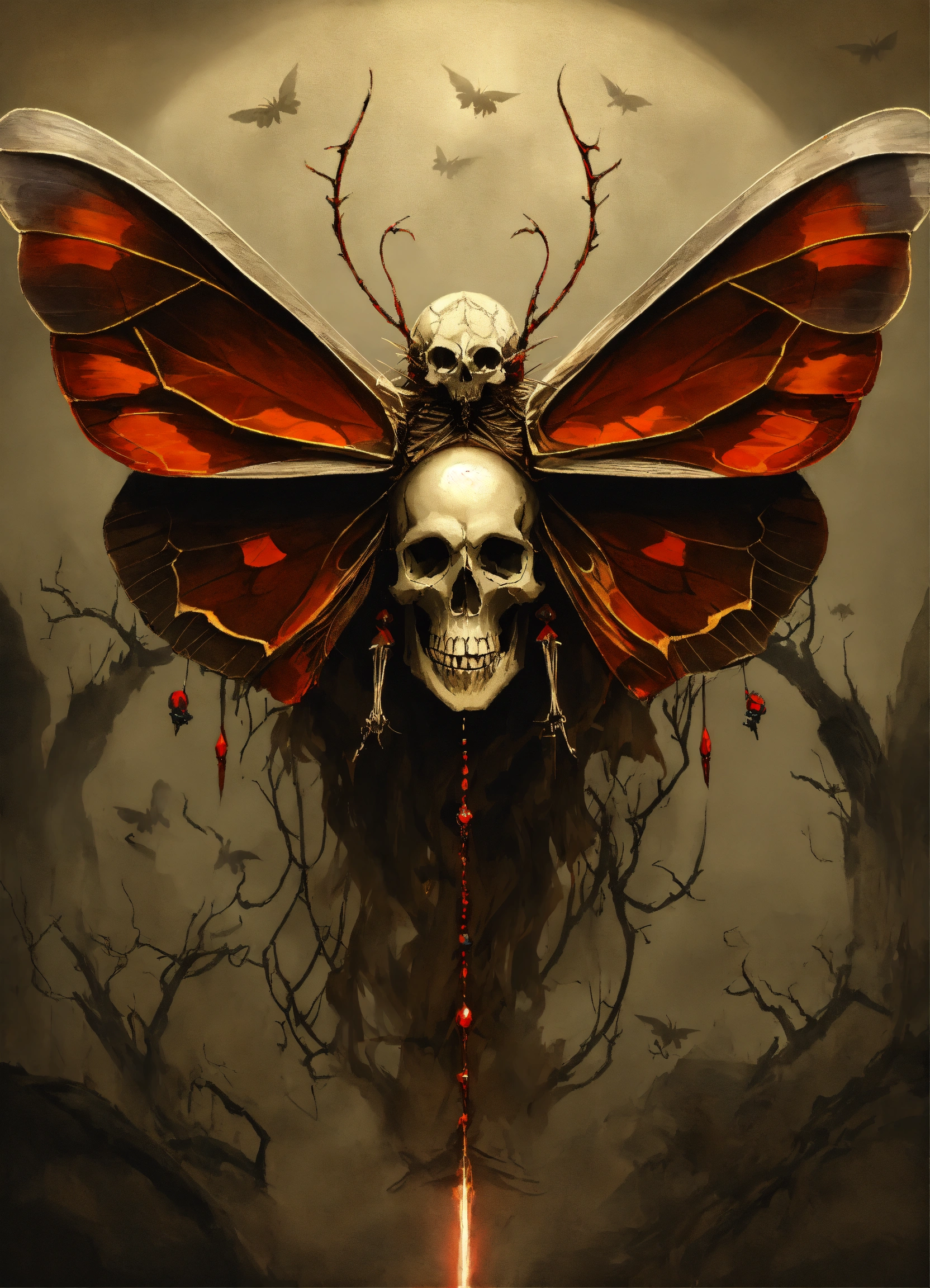 Lexica - Death moth, evil, darkness, skull, skeletal, balance, good and ...