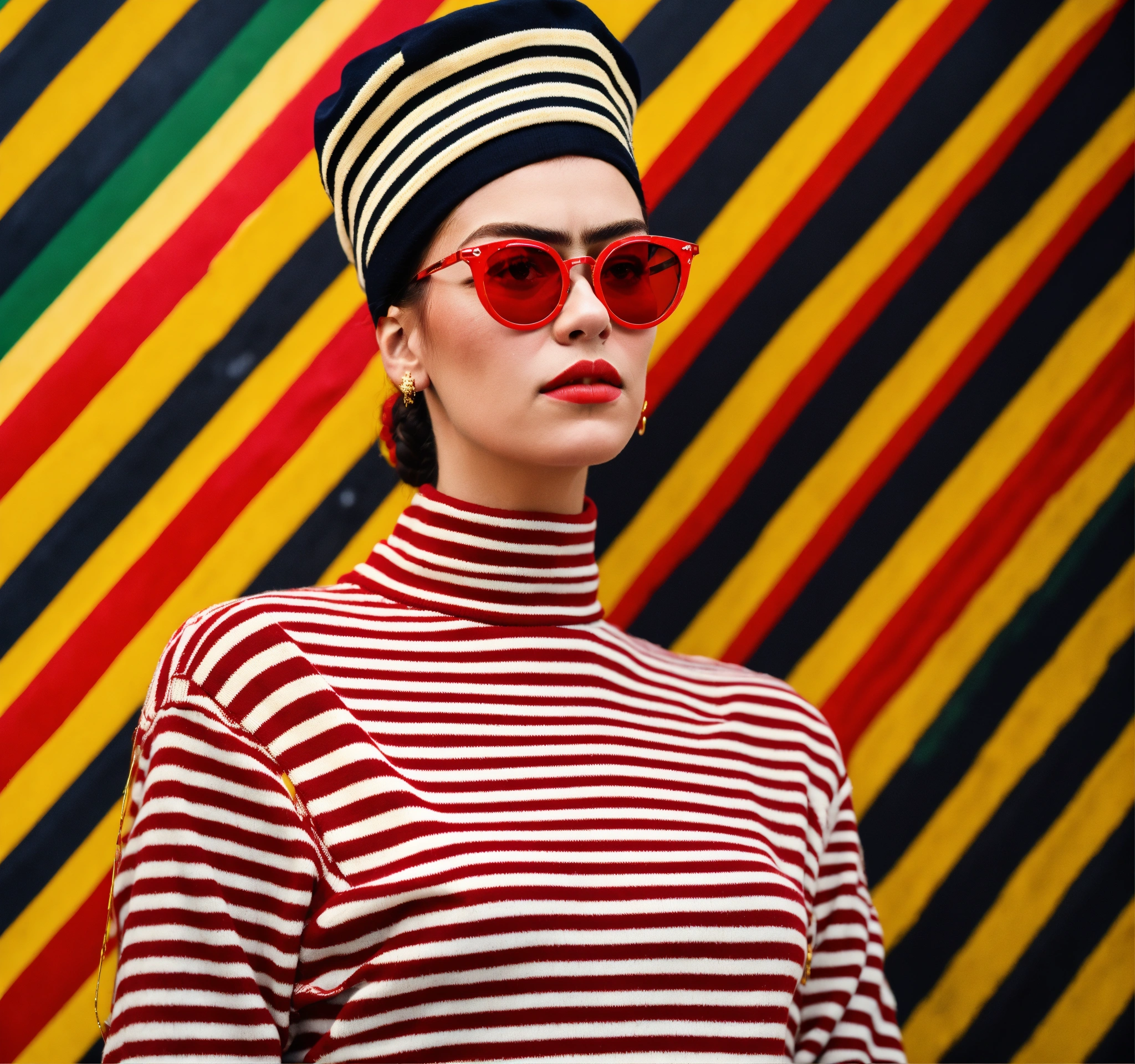 Lexica - Front profile half body model show Photography, in the ...