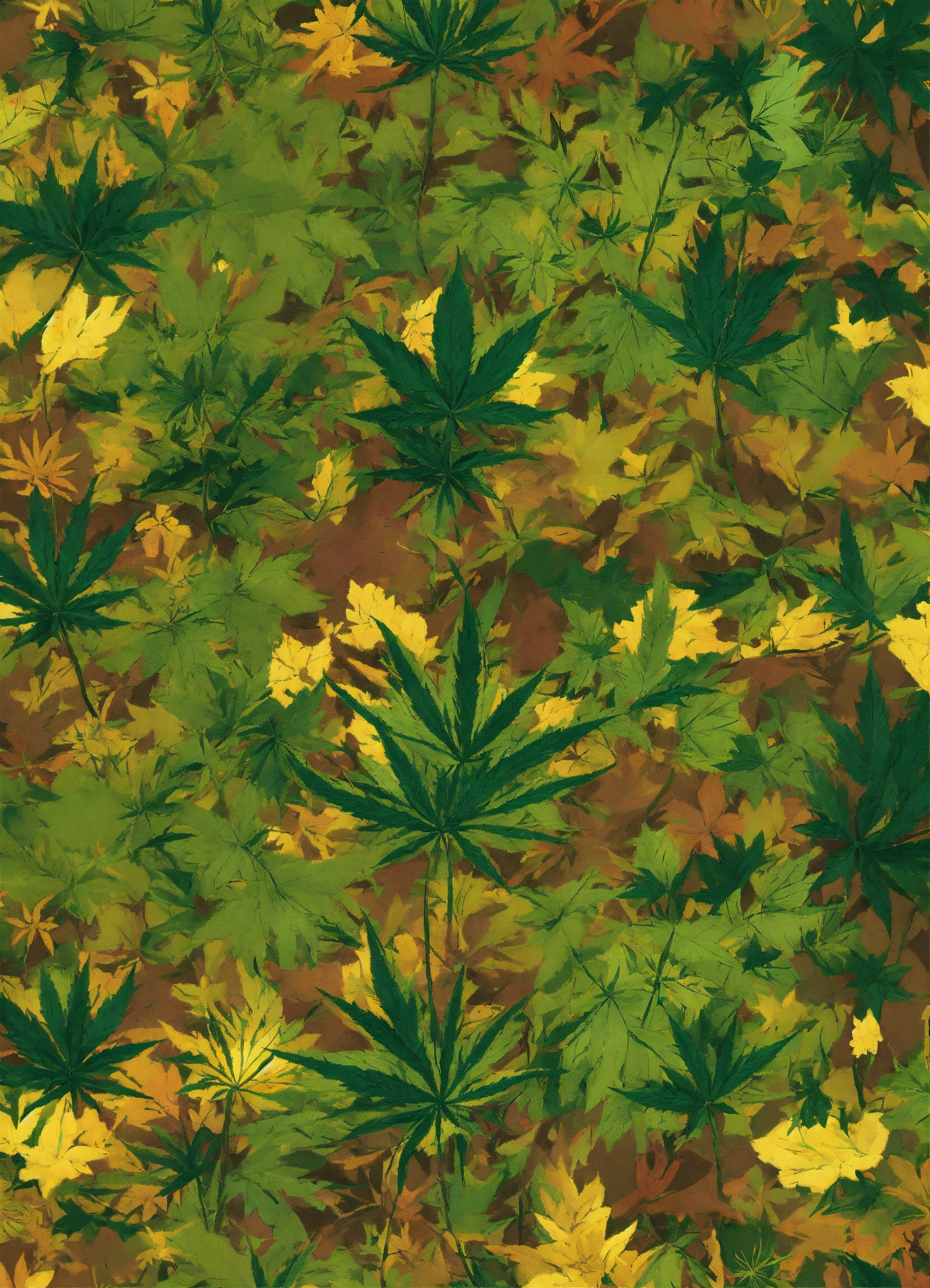 Lexica - Weed and tree camouflage pattern
