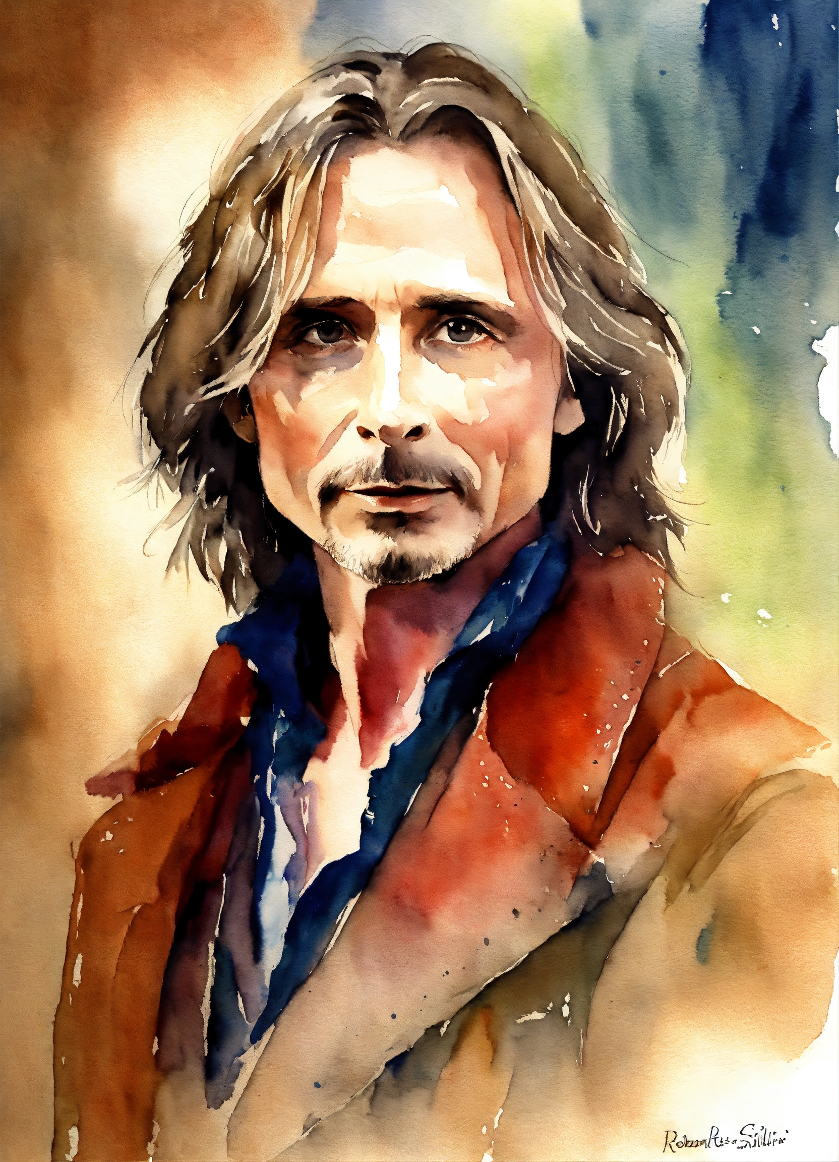 Lexica - Rumpelstiltskin Robert Carlyle watercolor Once Upon a Time