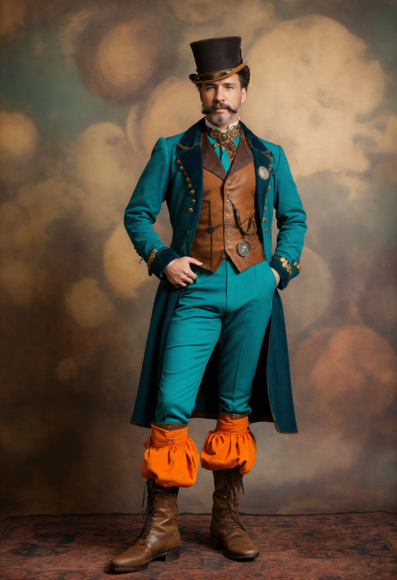 Lexica - Full body image of a steampunk aristocrat, male, wearing a ...