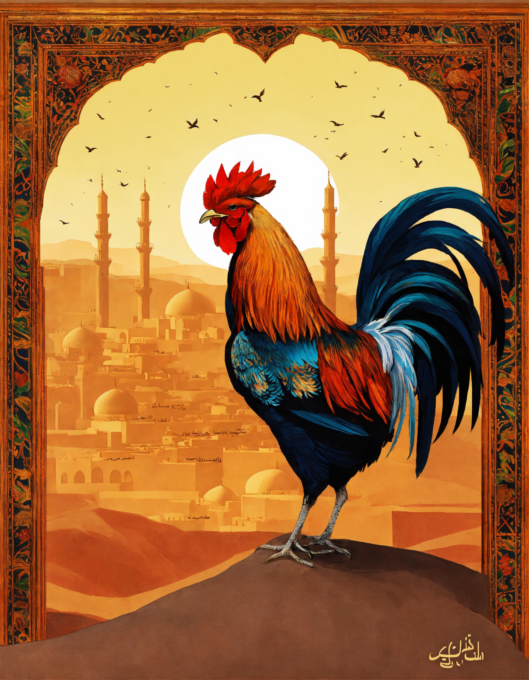 Lexica - A rooster crows in an Arab-Islamic atmosphere