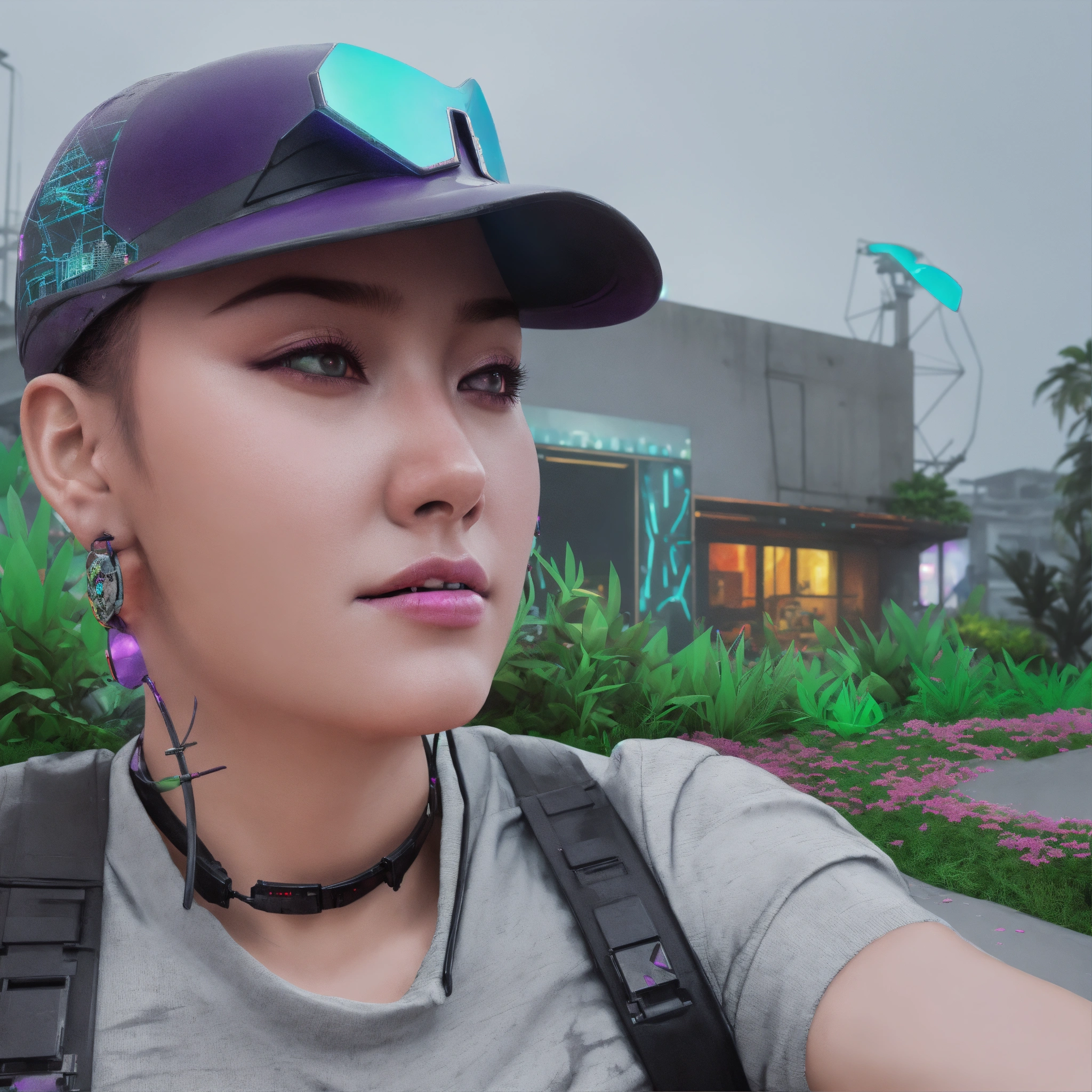 Lexica - Futuristic city architecture neon beeple fractal cyberpunk ...