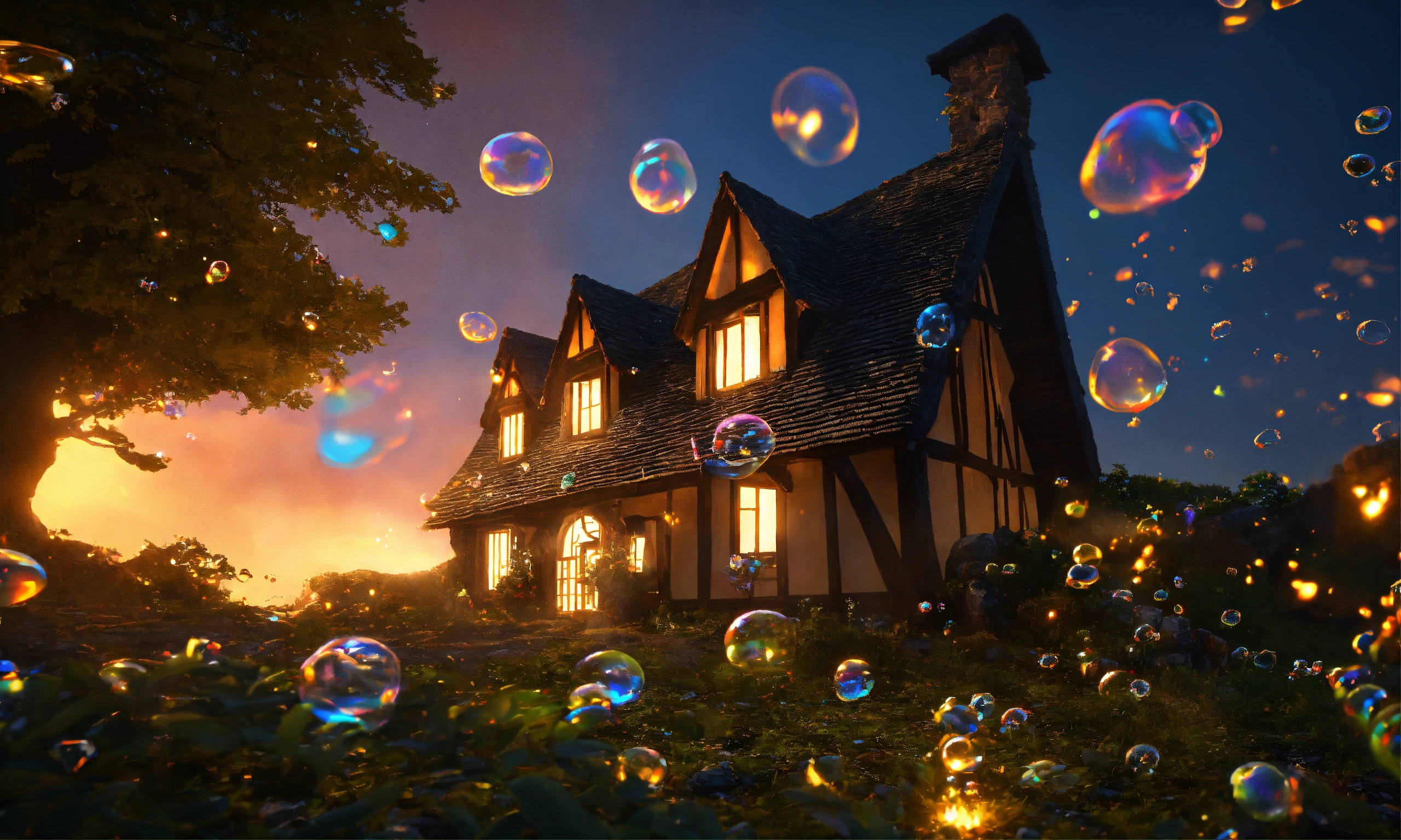 Lexica - Bubbles made from molten glass, lava bubbles, burning bubbles ...