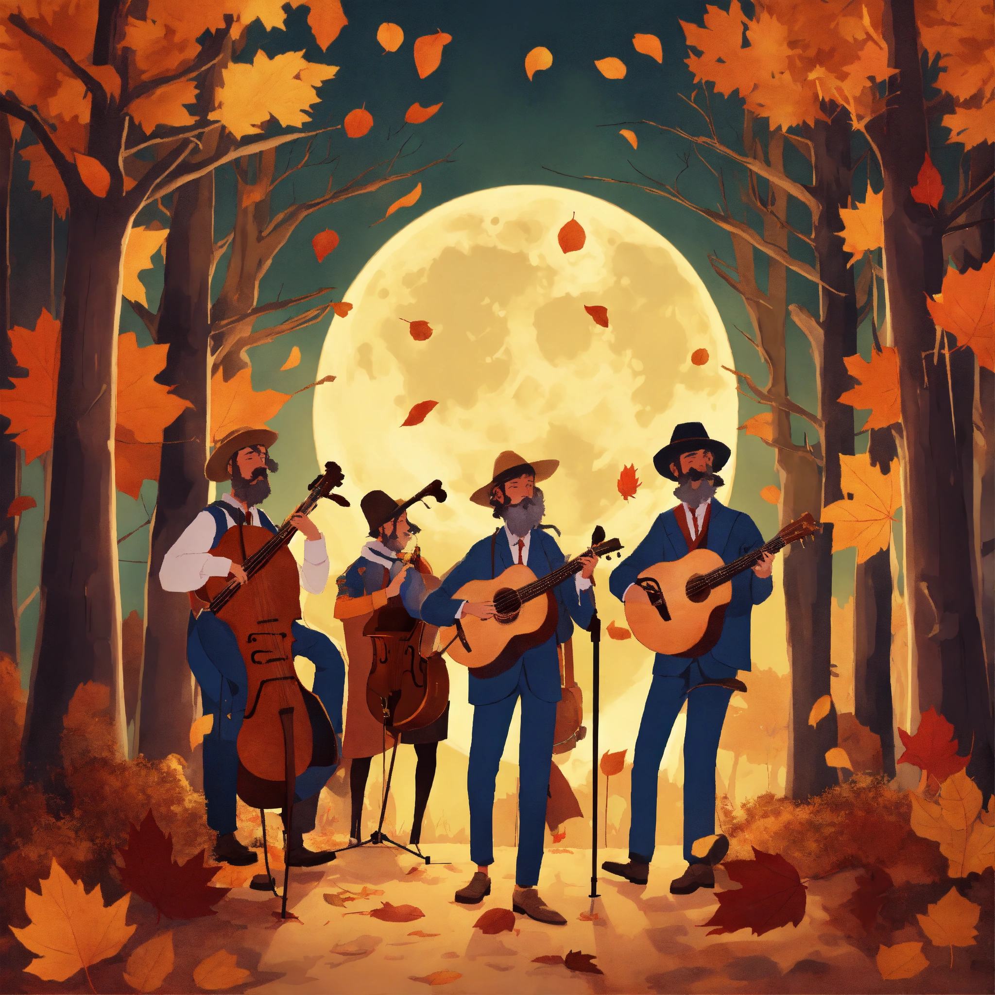 Lexica - A 2D animation of a folk music band composed of ...
