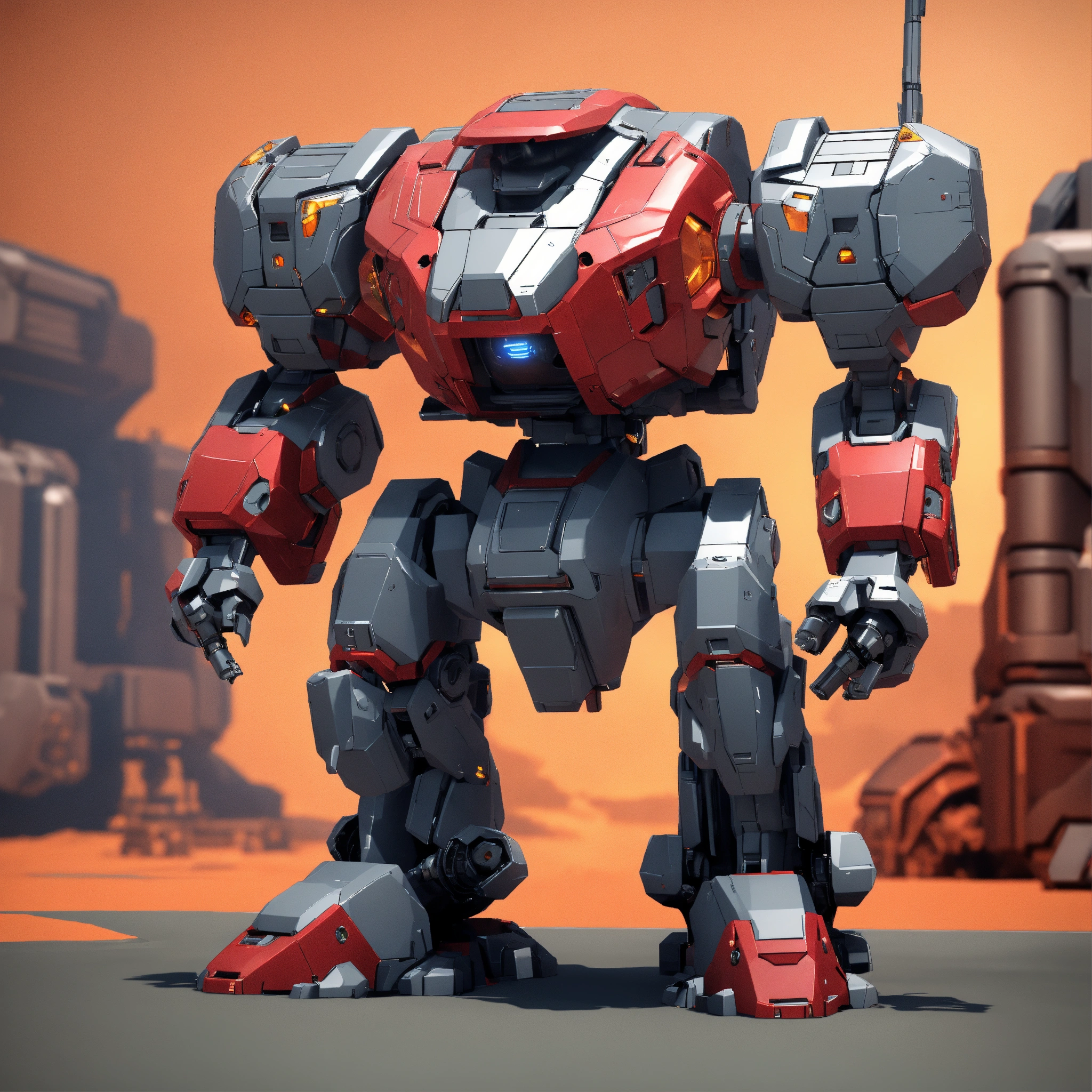 Lexica - Generate images of heavy mechs for a game in a 3d cartoon ...