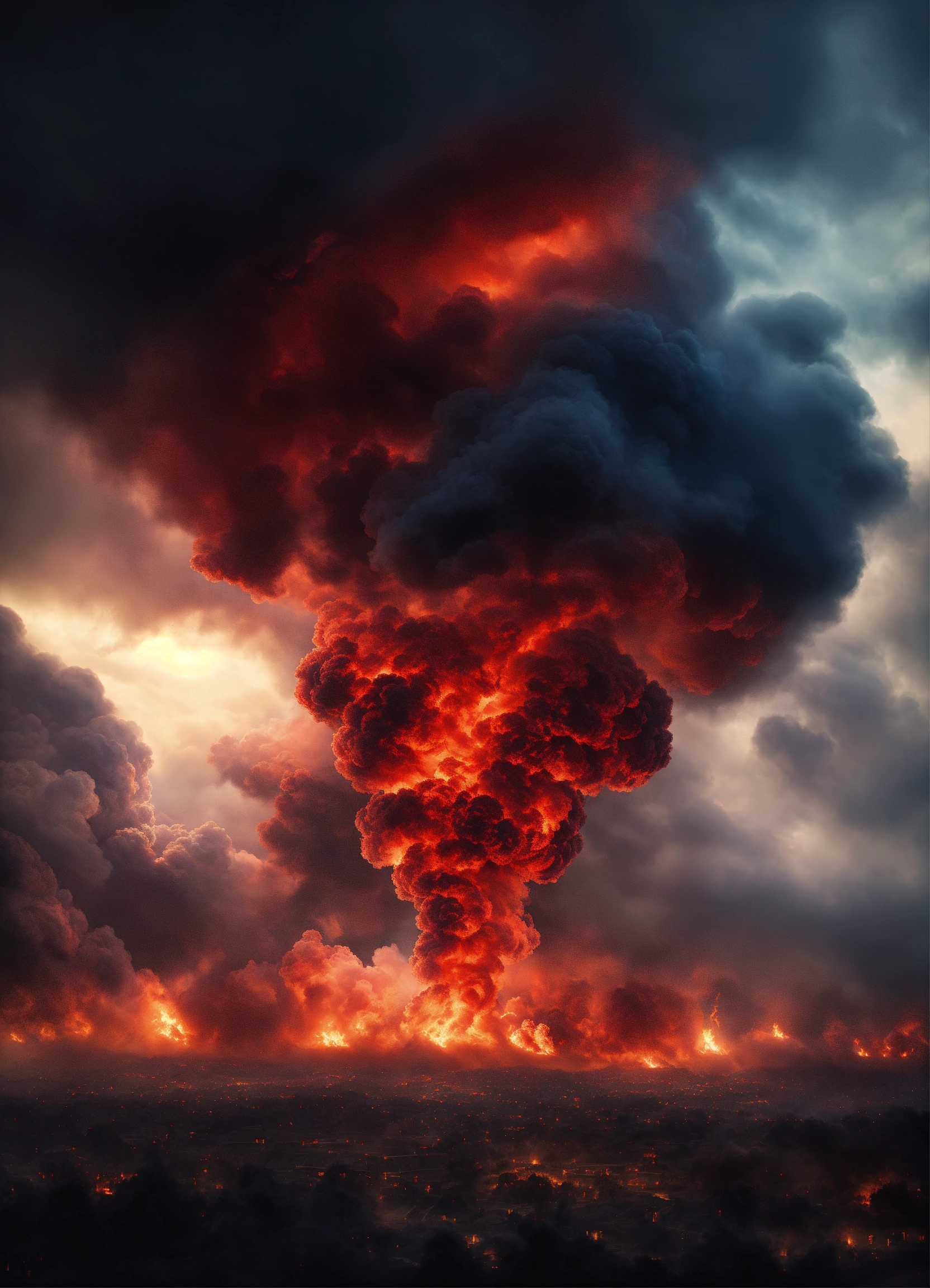 Lexica - Living fiery black and red smoke representing evil, fighting ...