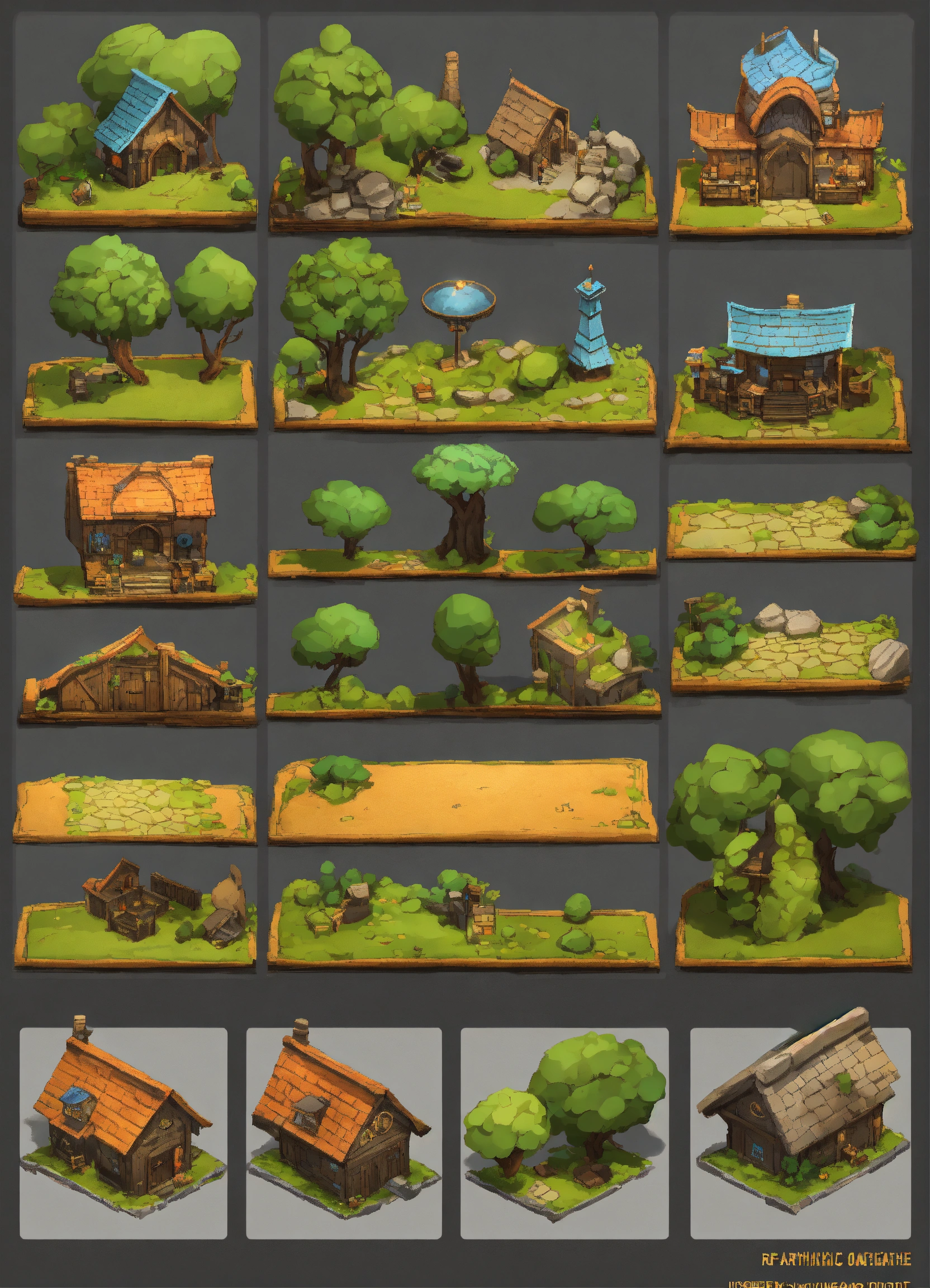 Lexica - Isometric, orthographic, fantasy scenario prop objects, game ...