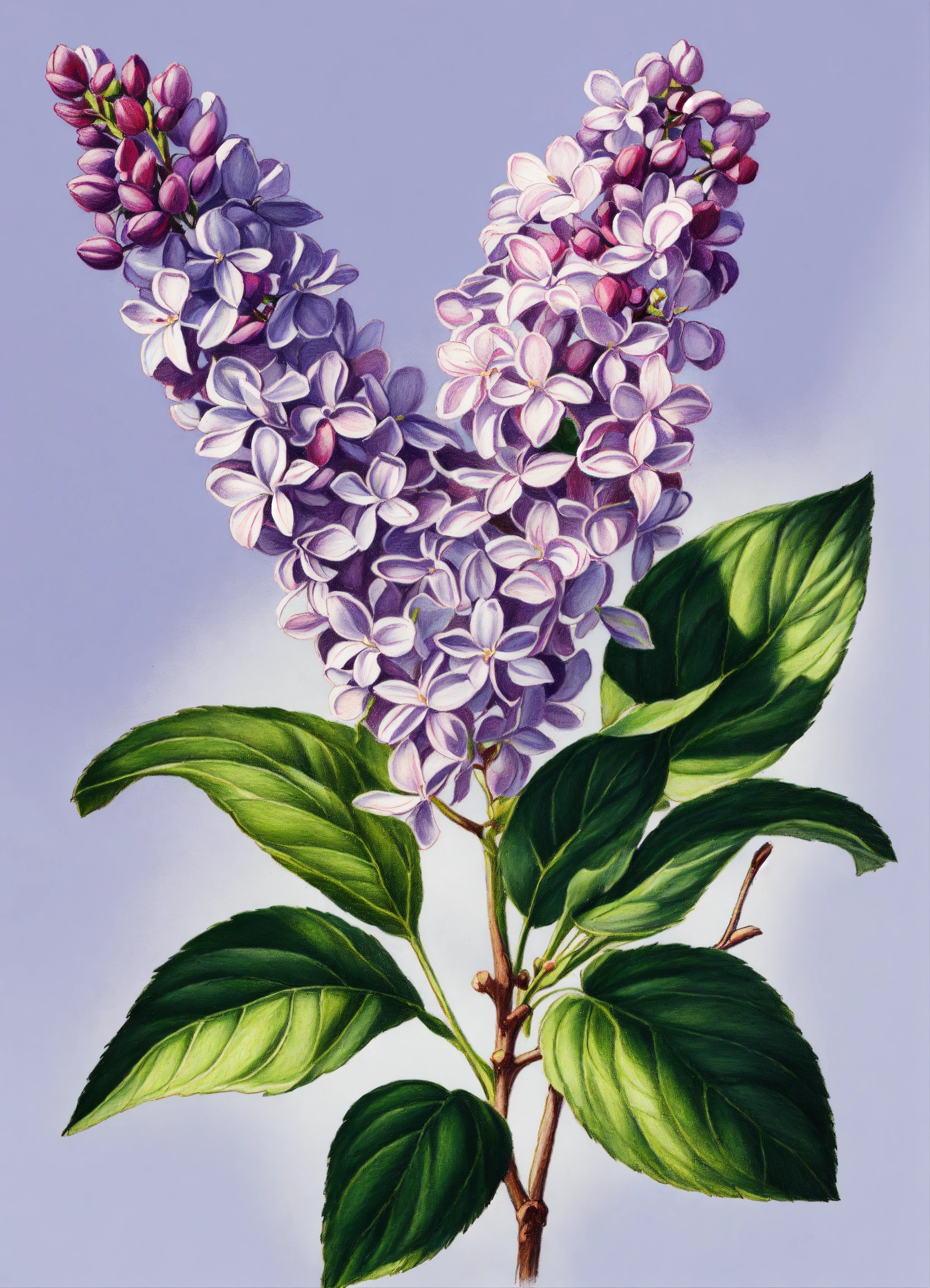 Lexica - Beautiful branches of blooming lilac, excellent, vintage style ...