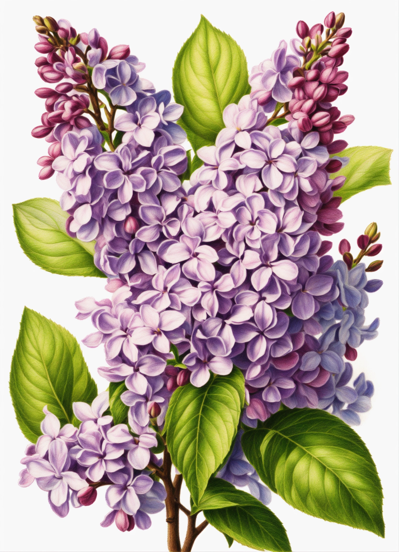 Lexica - Beautiful branches of blooming lilac, excellent, vintage style ...