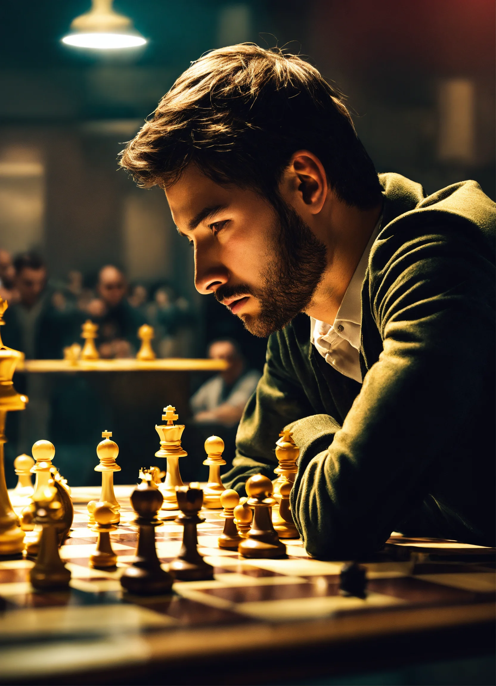 Lexica - A chess player extremely focused on his game