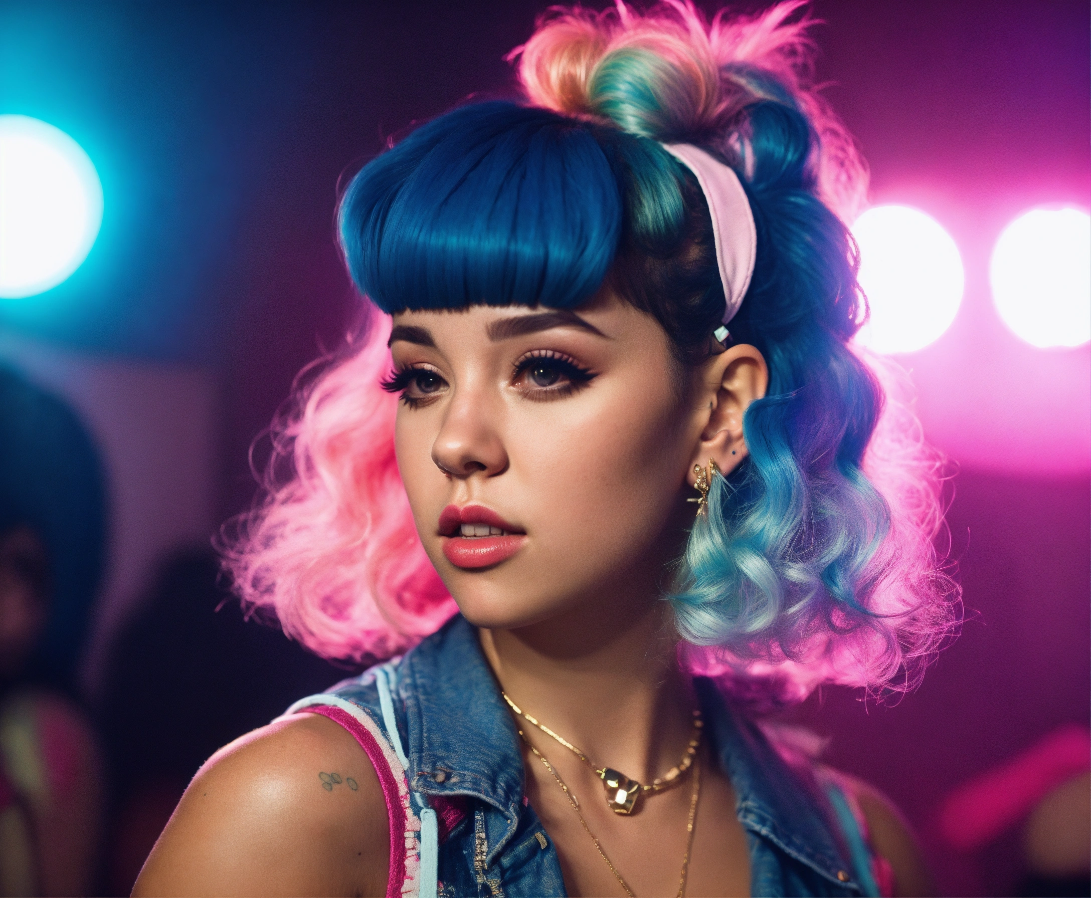 Lexica - Melanie Martinez 80s fashion, mullet, ultra realistic lighting