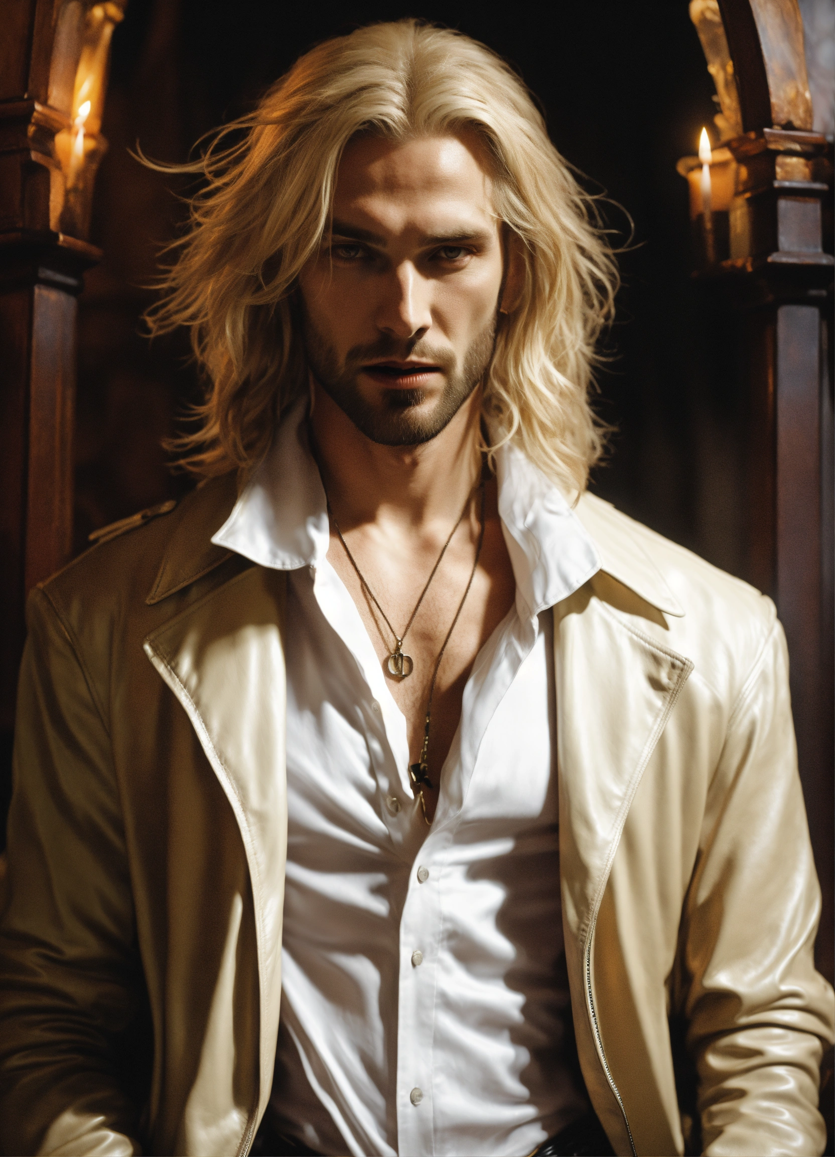 Lexica - A thin blond male Setite vampire faith preacher from Vampire ...