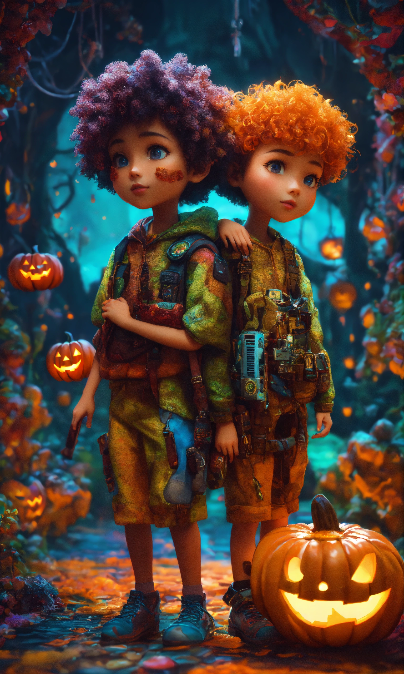 Lexica - Unsplash art, a quirky portrait of a cute girl and boy couples ...