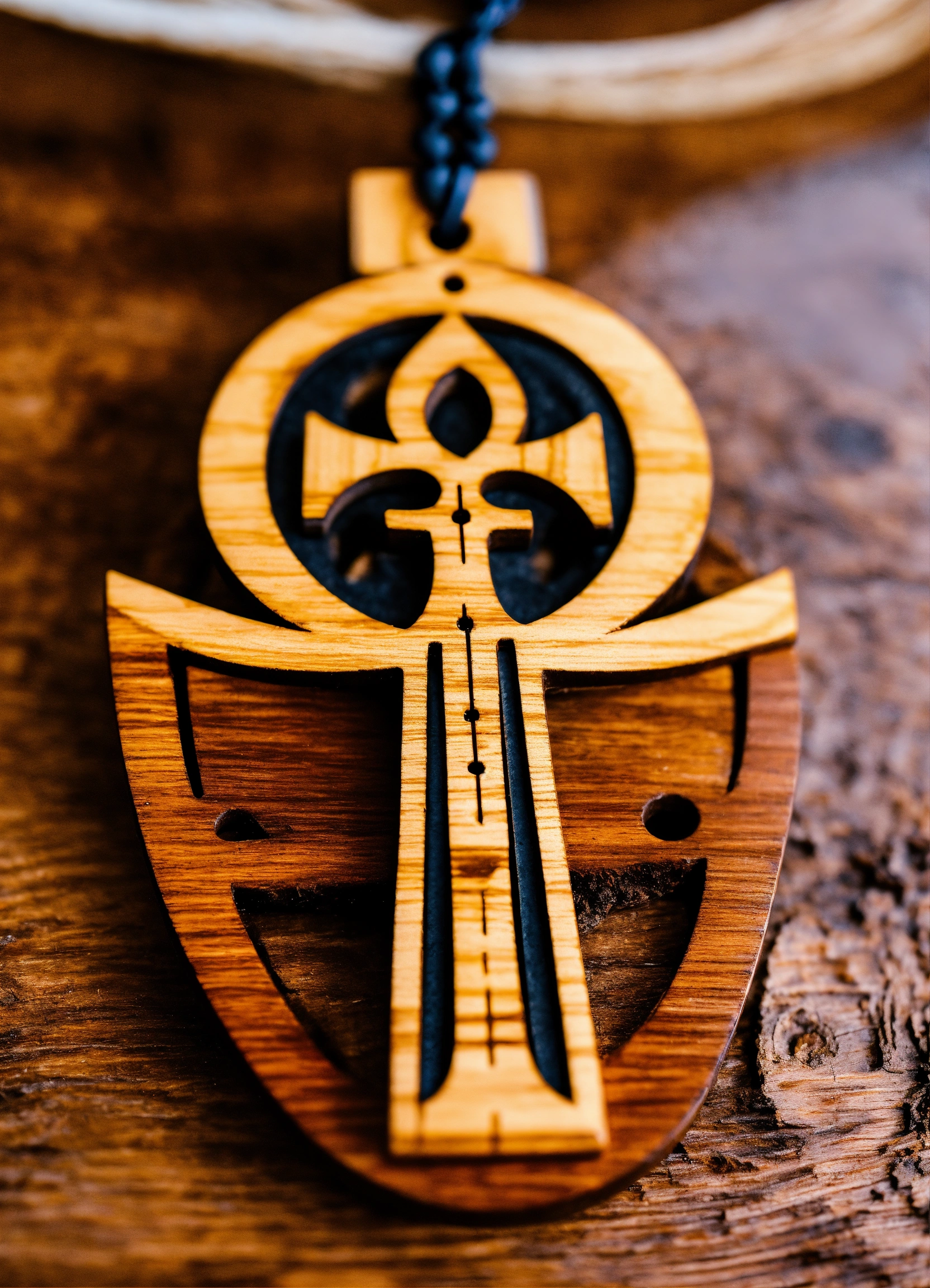 Lexica - Design a wooden pendant. Moto Ankh key
