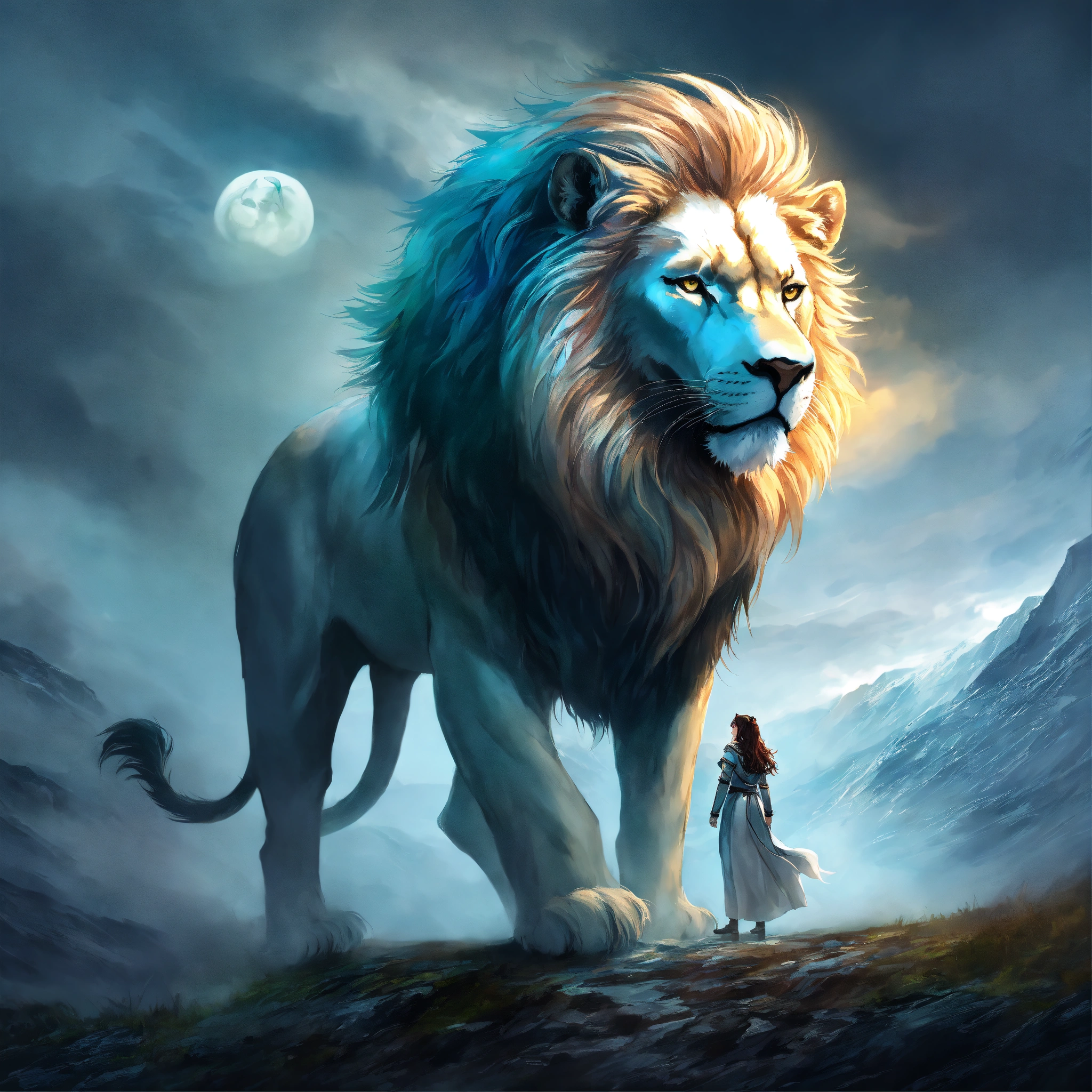 Lexica - Woman, norse mythology, lion spirit with ghost shaped ...