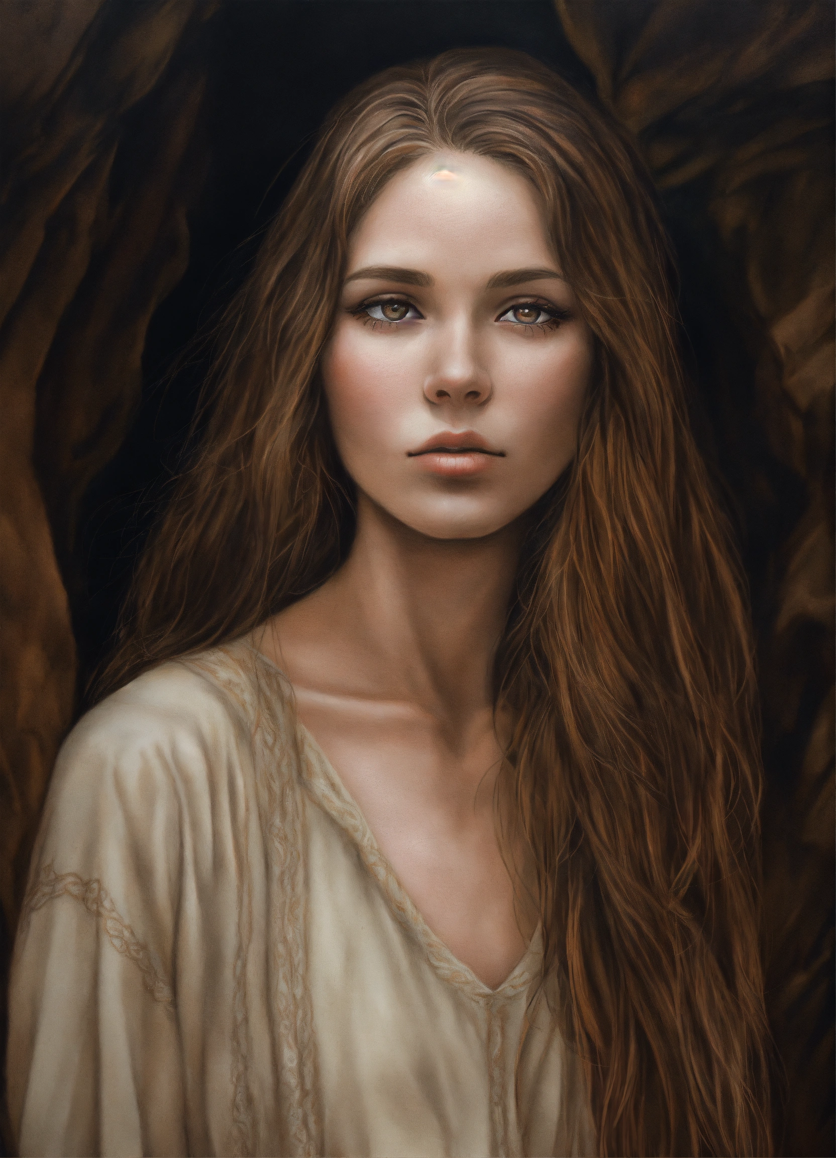 Lexica - Realistic colored pencil drawing of portrait of a beautiful ...