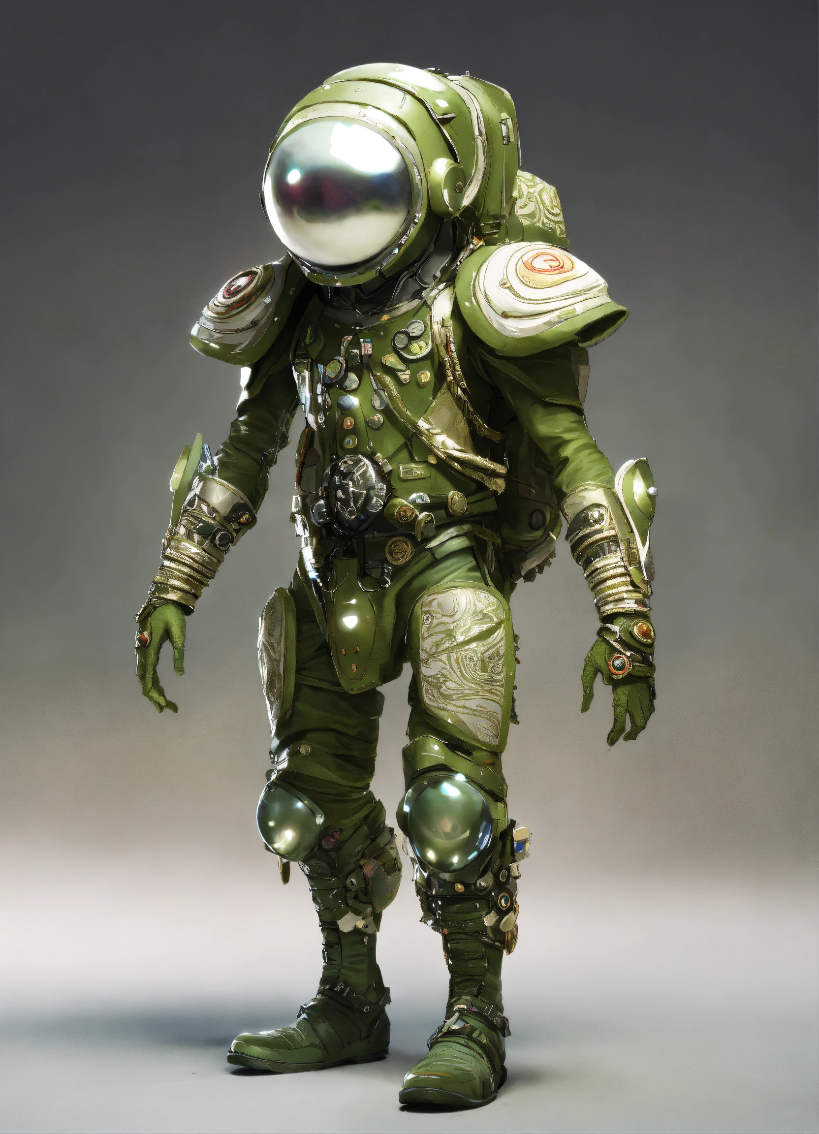 Lexica - A Alien, Hippiestyle with Rastahair, vibrand olive green and ...