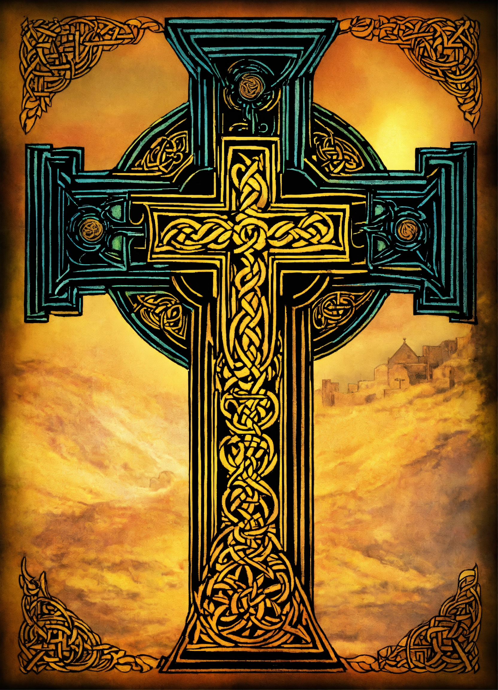 Lexica - An ancient celtic cross drawing