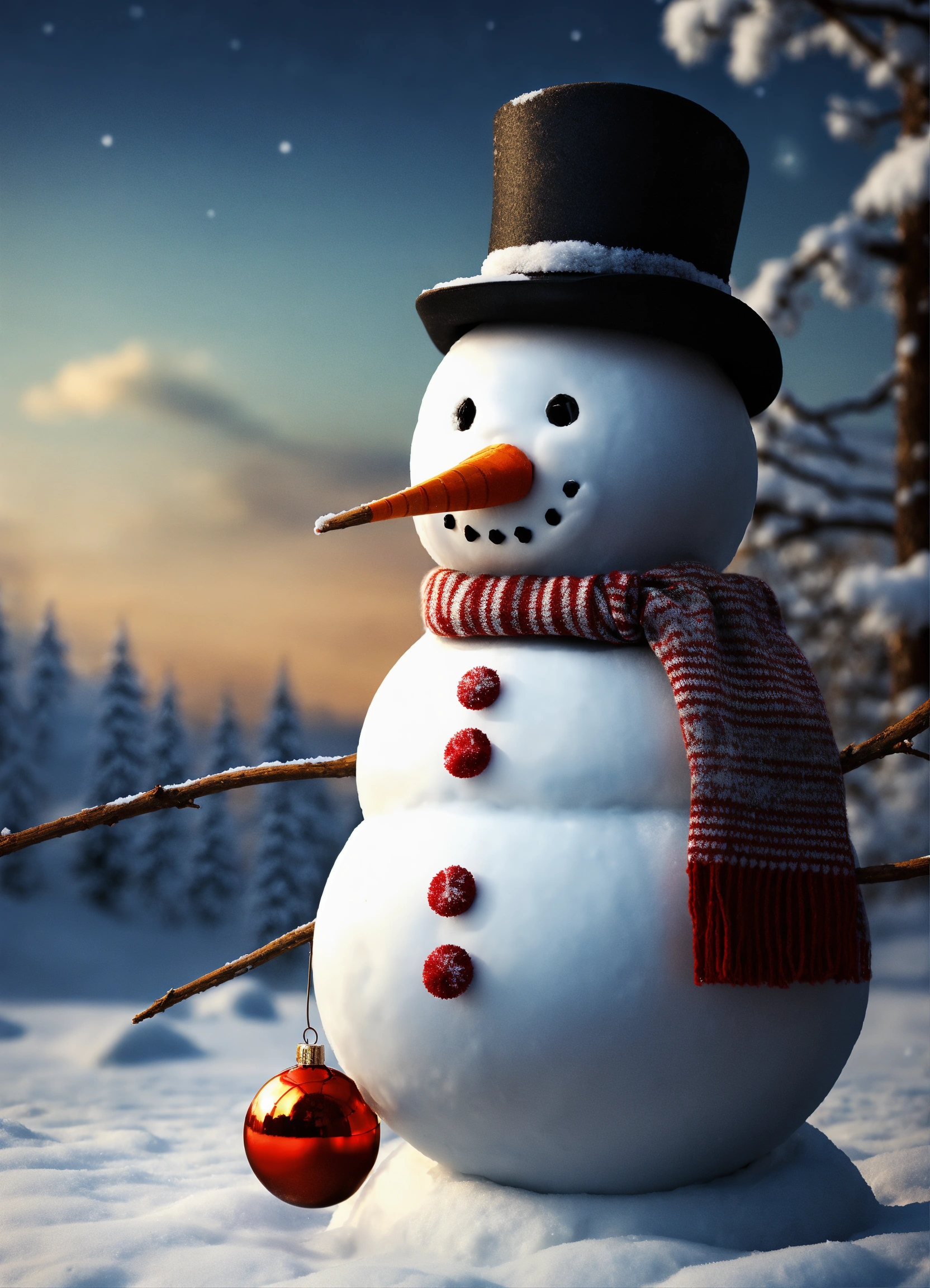Lexica - Nervous snowman. Hyperrealistic, high definition, high ...