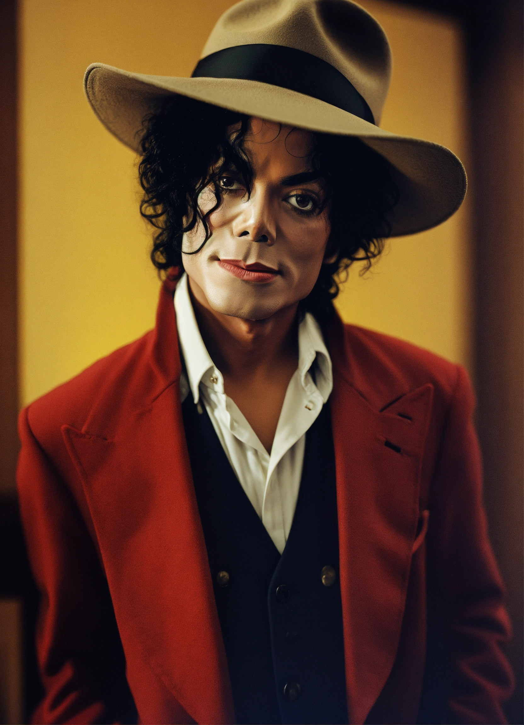 Lexica - Michael jackson disguised as charley chaplin